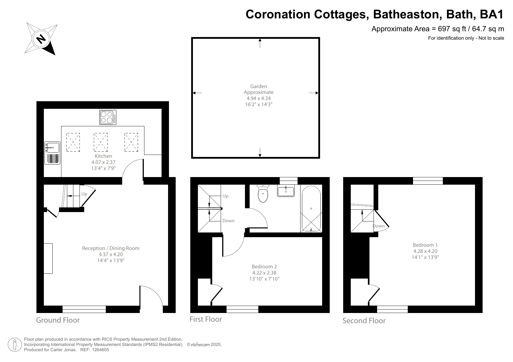 Batheaston, Bath, Somerset BA1, 2 bedroom terraced house for sale ...