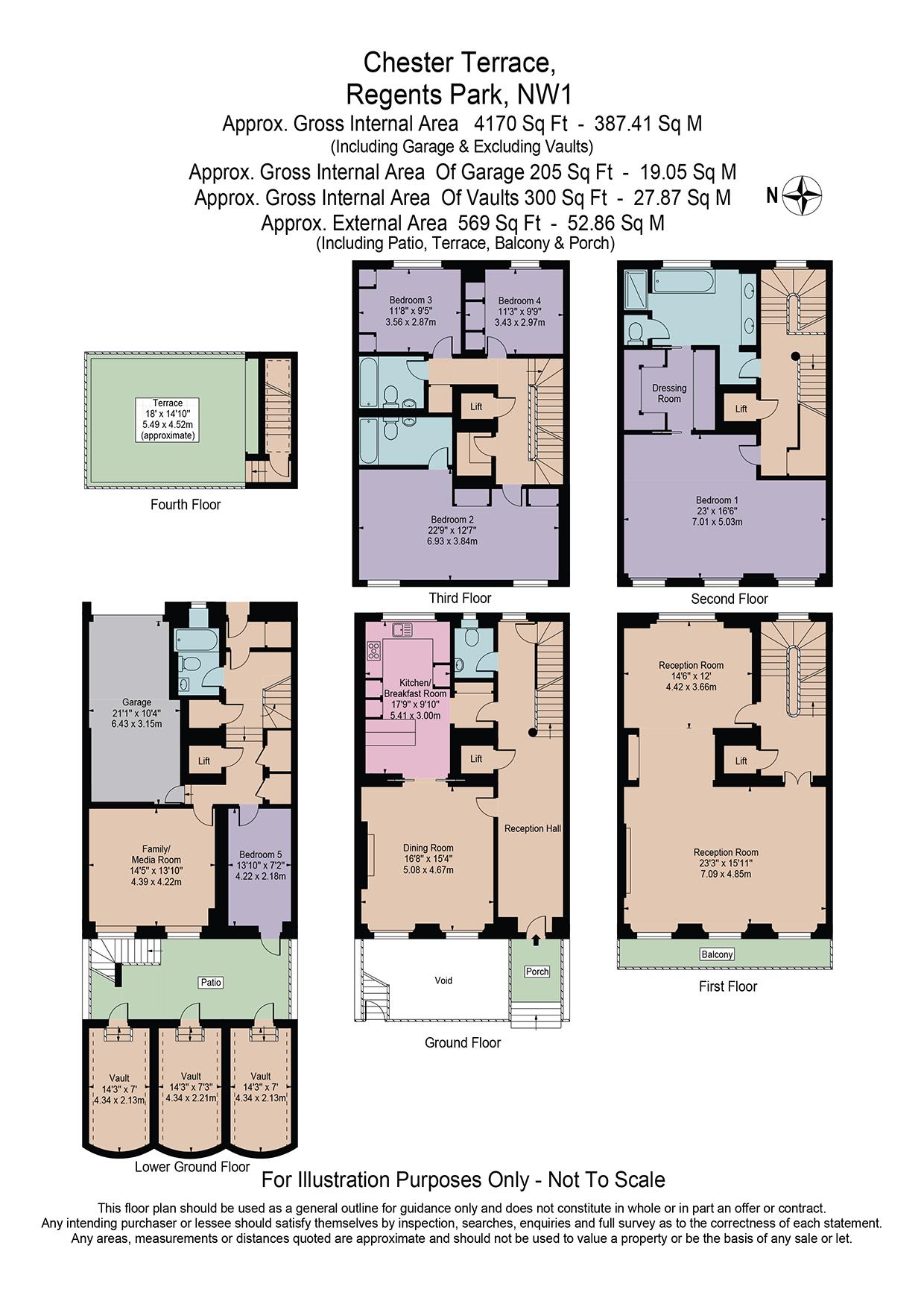 Chester Terrace, London NW1, 5 bedroom terraced house for sale ...