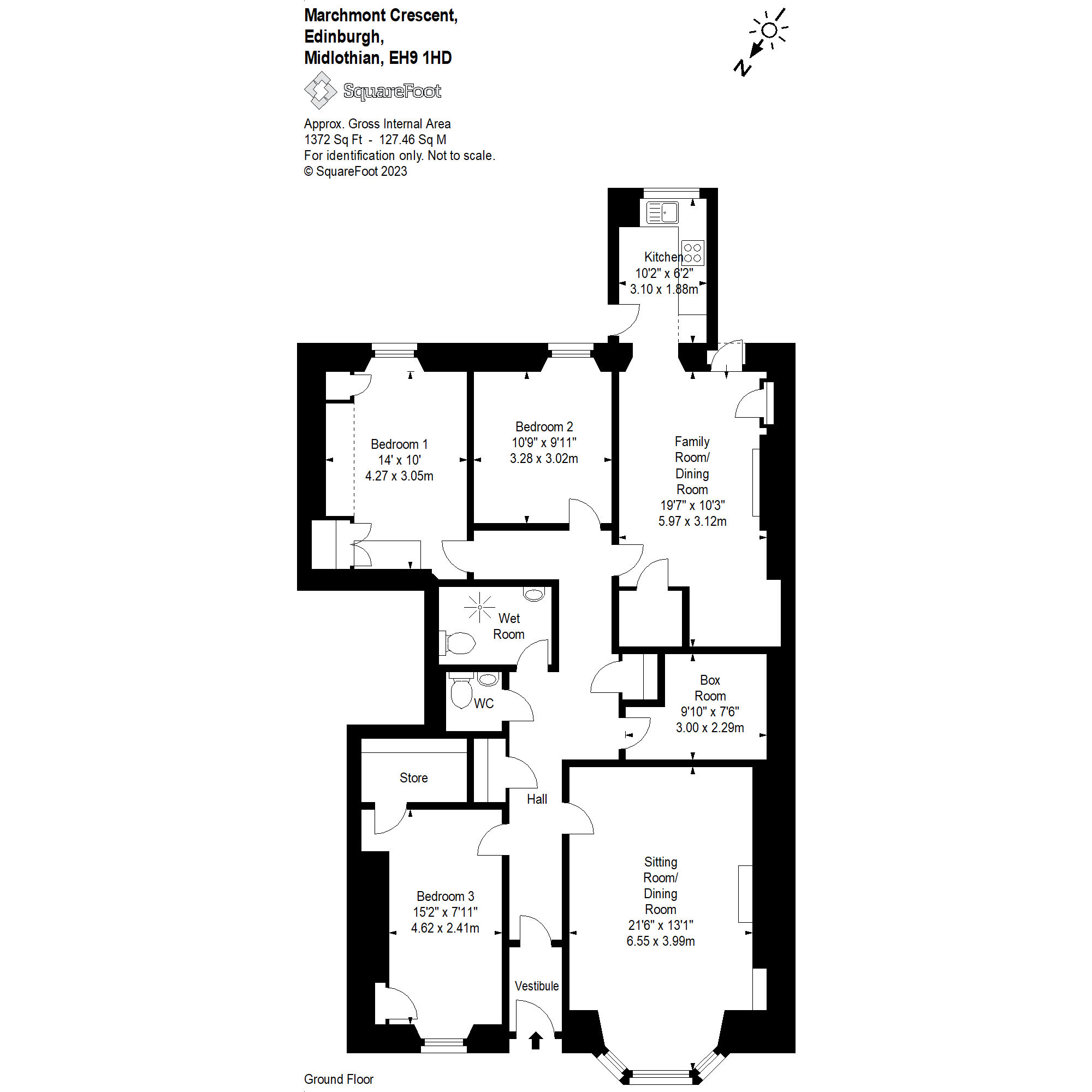 Marchmont Crescent, Edinburgh EH9, 3 bedroom flat for sale - 64470946 ...