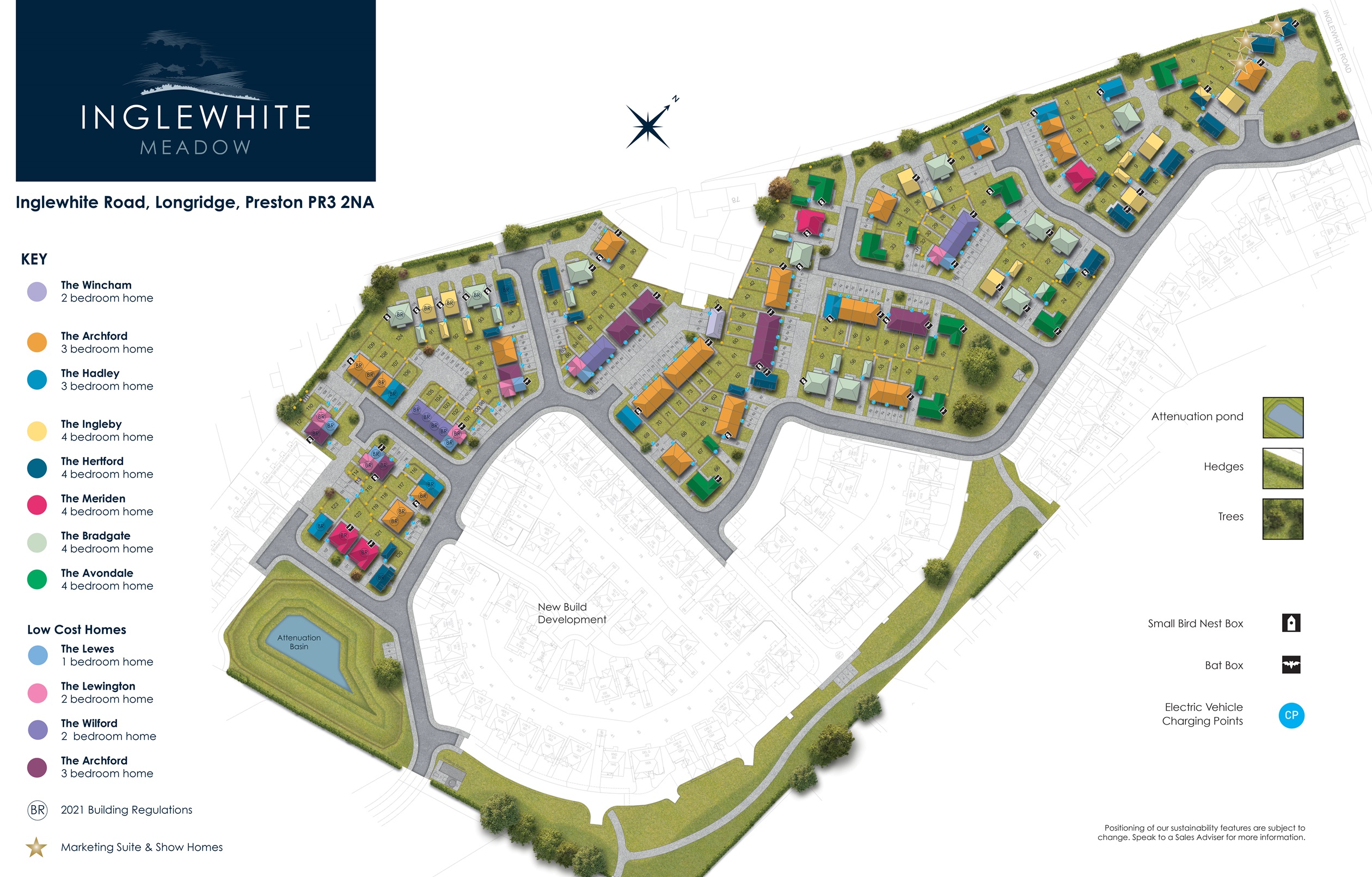 "Archford" at Inglewhite Road, Longridge, Preston PR3, 3 bedroom end ...