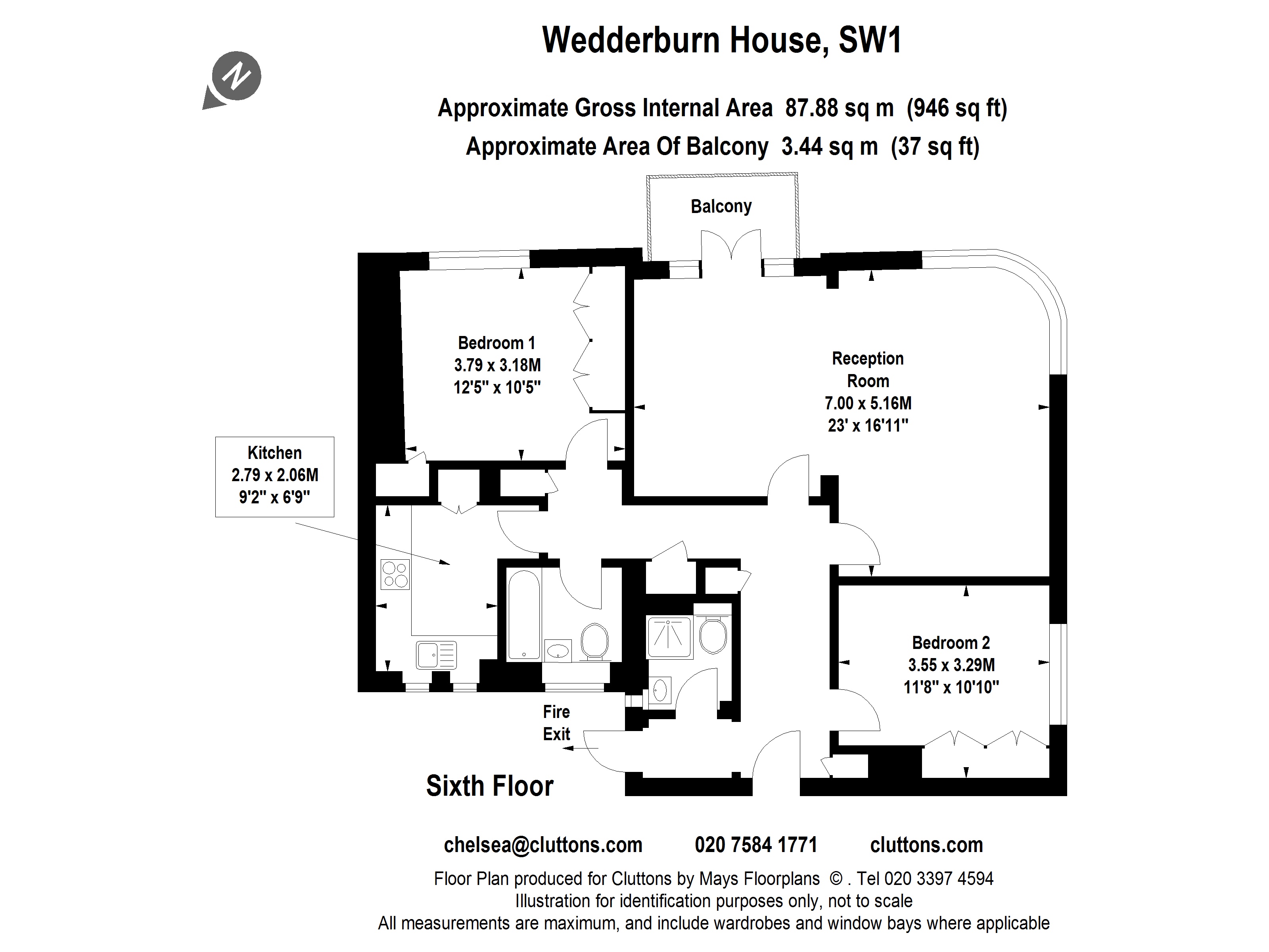 Free Property Report Flat 8 Wedderburn House 95 Lower Sloane Street