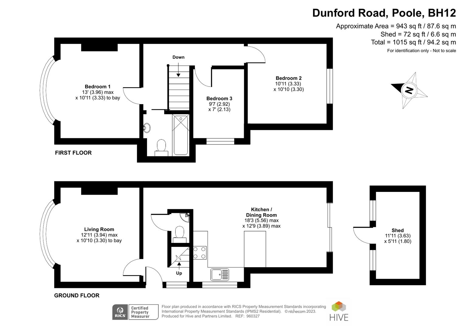 Dunford Road, Parkstone, Poole BH12, 3 bedroom semi-detached house for ...