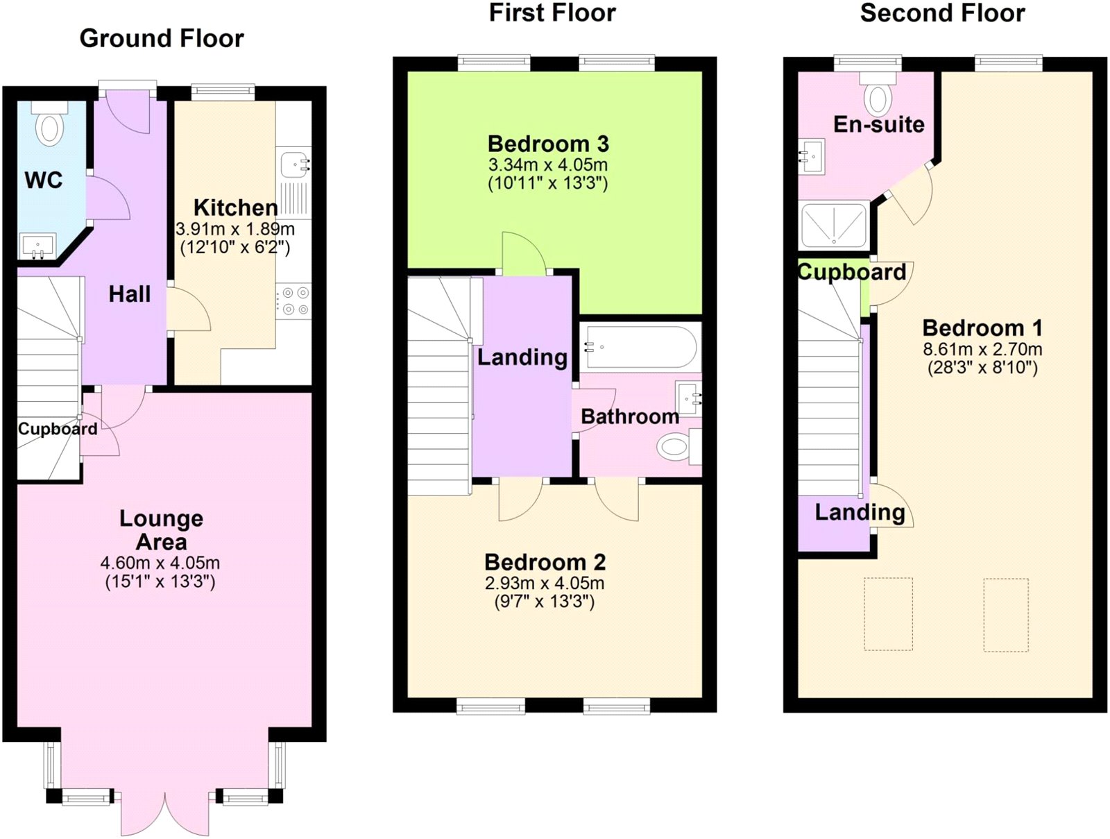 Shackleton Drive Dartford Kent Da1 3 Bedroom Terraced House For Sale
