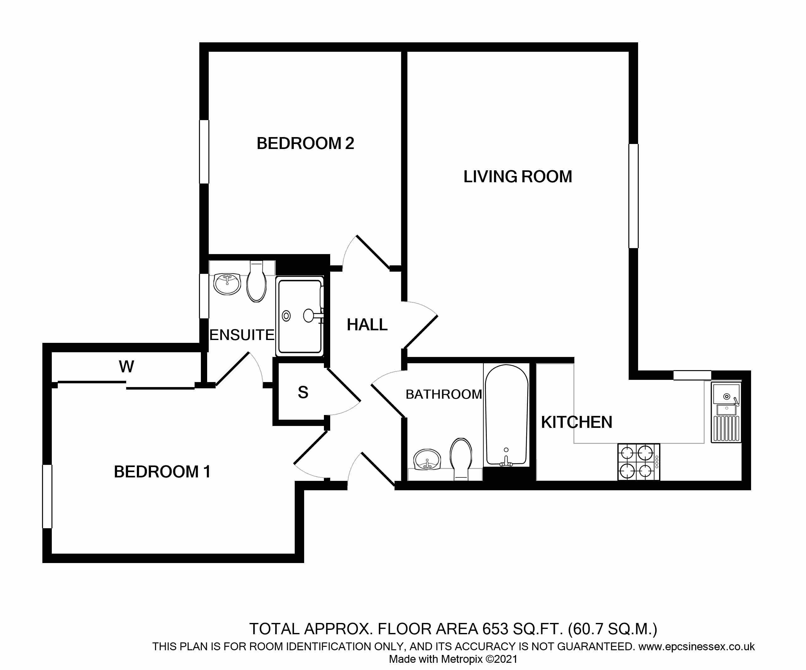 Campbell Court, The Galleries, Brentwood CM14, 2 bedroom flat to rent ...