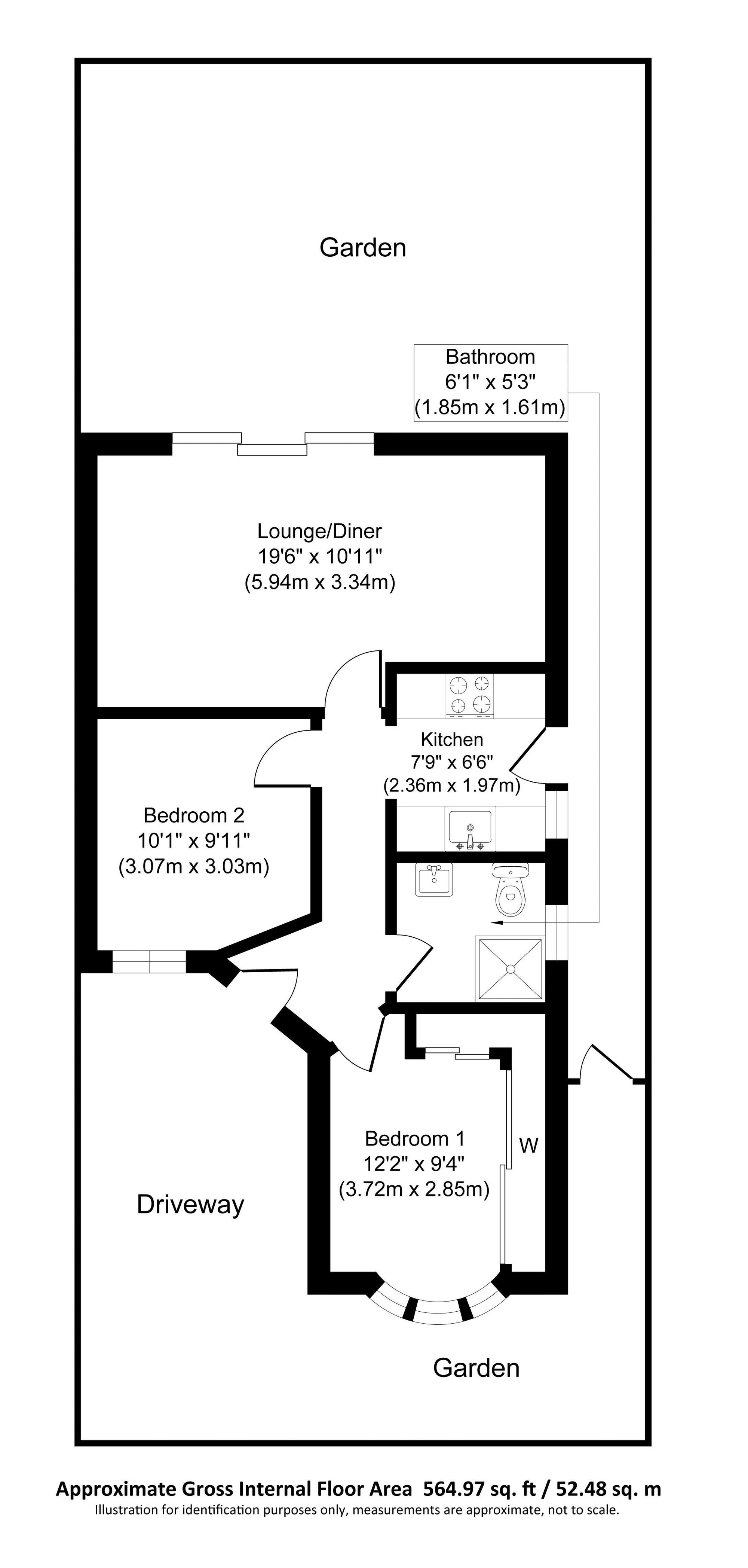 Feeches Road Southend On Sea Ss2 2 Bedroom Detached Bungalow For Sale