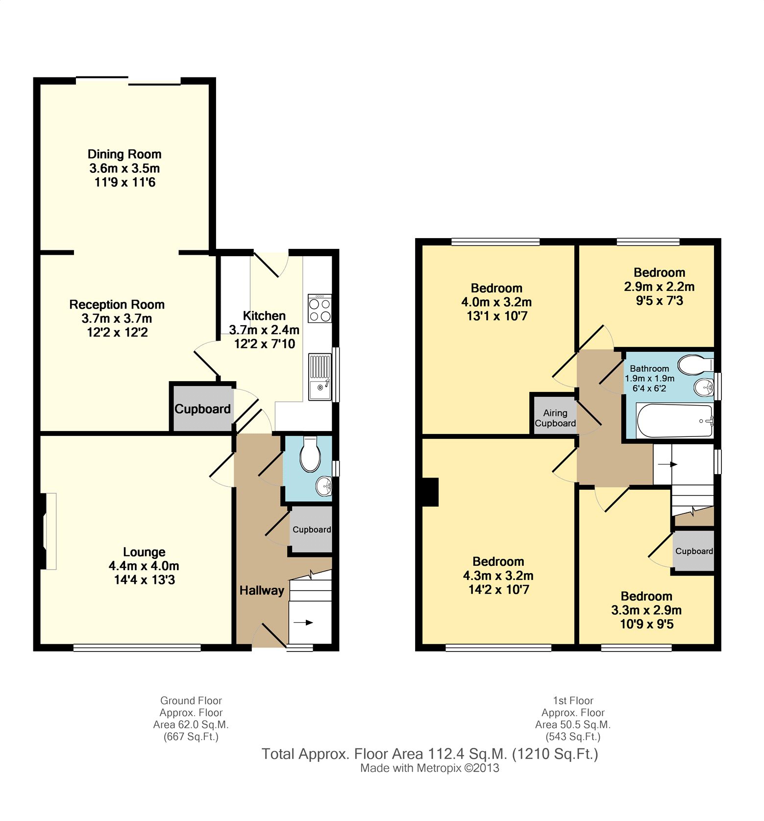 Free property report 45, Whiston Grange, Rotherham, S60 3BG - Chimnie