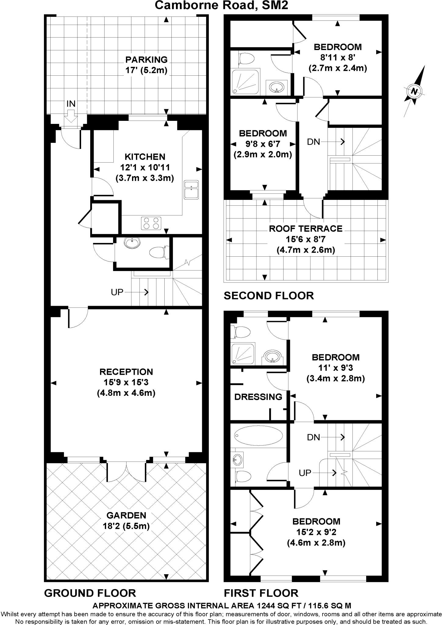 Camborne Road, Sutton SM2, 4 bedroom terraced house to rent - 63124586 ...