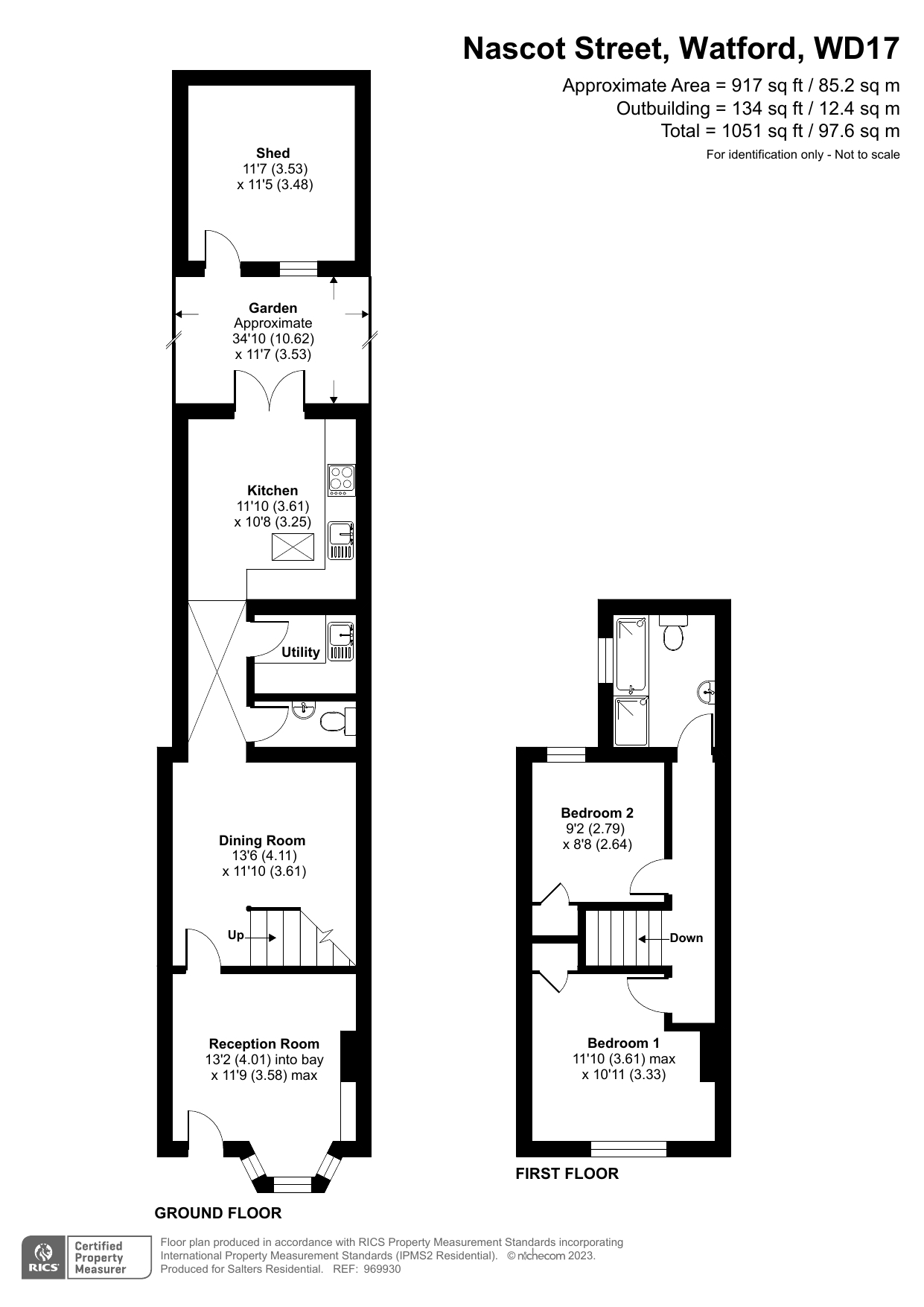 Nascot Street, Nascot Wood, Watford WD17, 2 bedroom end terrace house ...