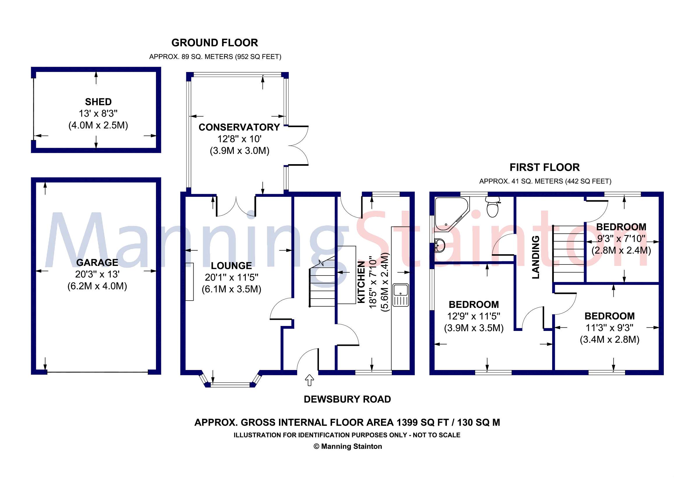 Dewsbury Road Wakefield West Yorkshire Wf2 3 Bedroom Semi Detached
