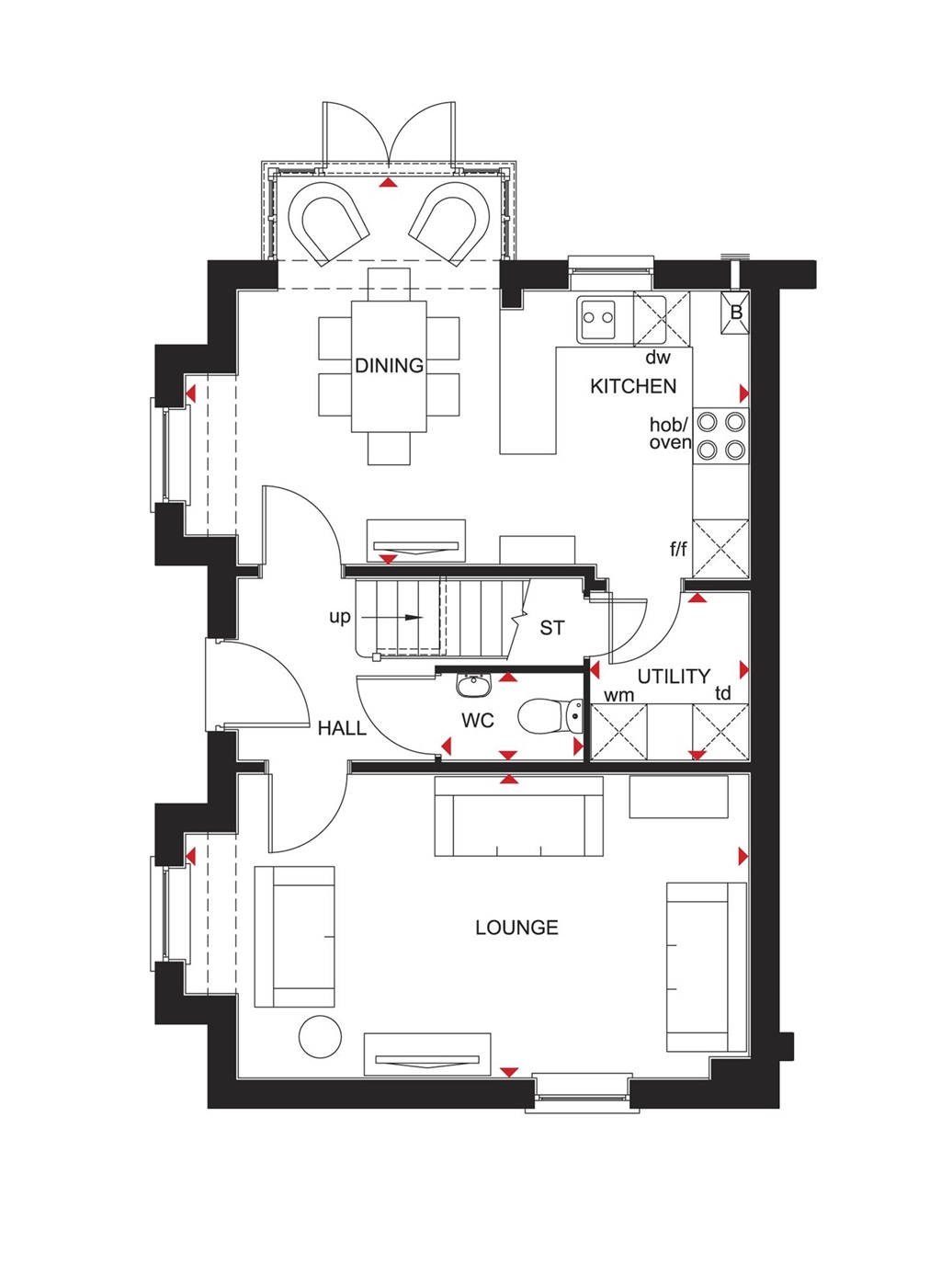 "Hertford" at Burney Drive, Wavendon MK17, 4 bedroom detached house for ...