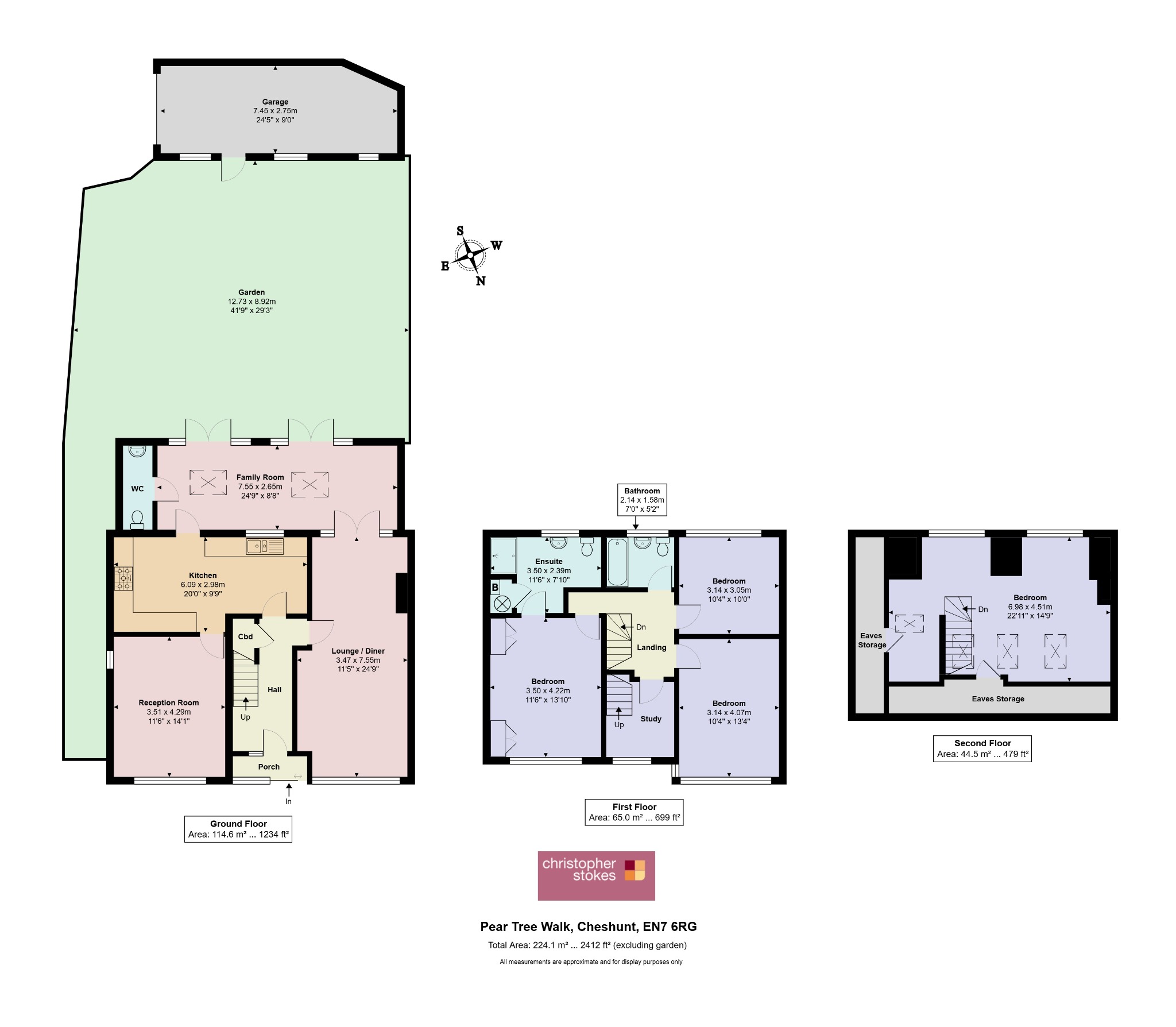 Pear Tree Walk, Cheshunt, Waltham Cross, Hertfordshire EN7, 4 bedroom ...