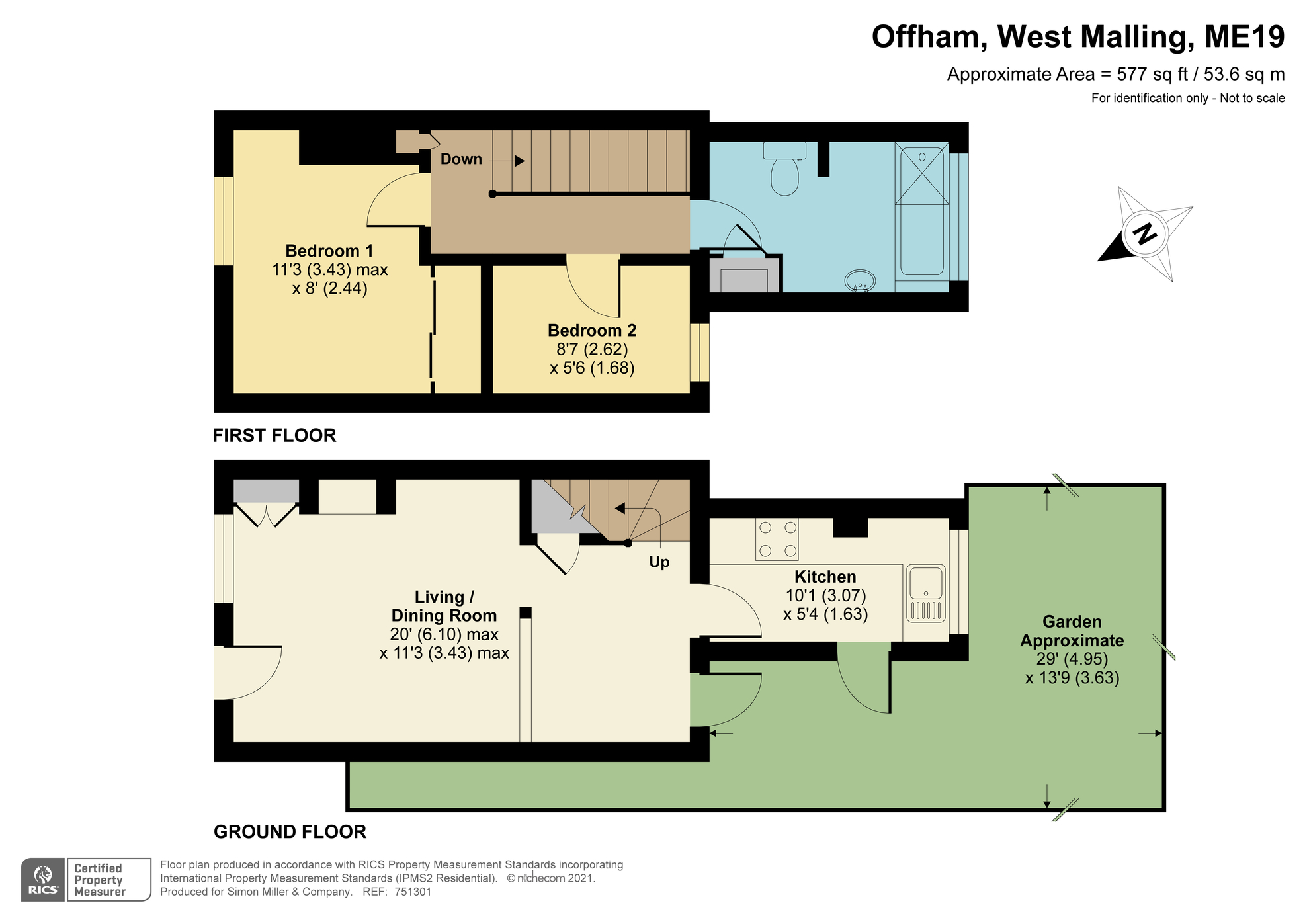Teston Road, Offham, West Malling ME19, 2 bedroom cottage for sale ...
