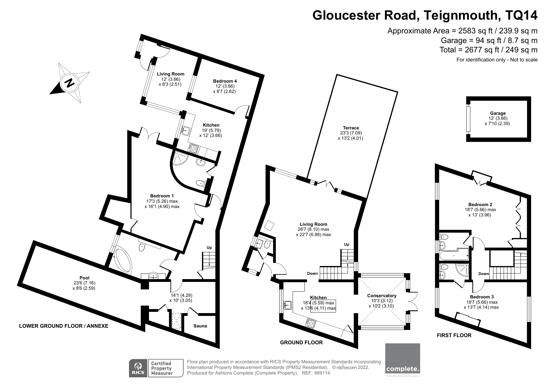 Gloucester Road, Teignmouth TQ14, 3 bedroom detached house for sale ...