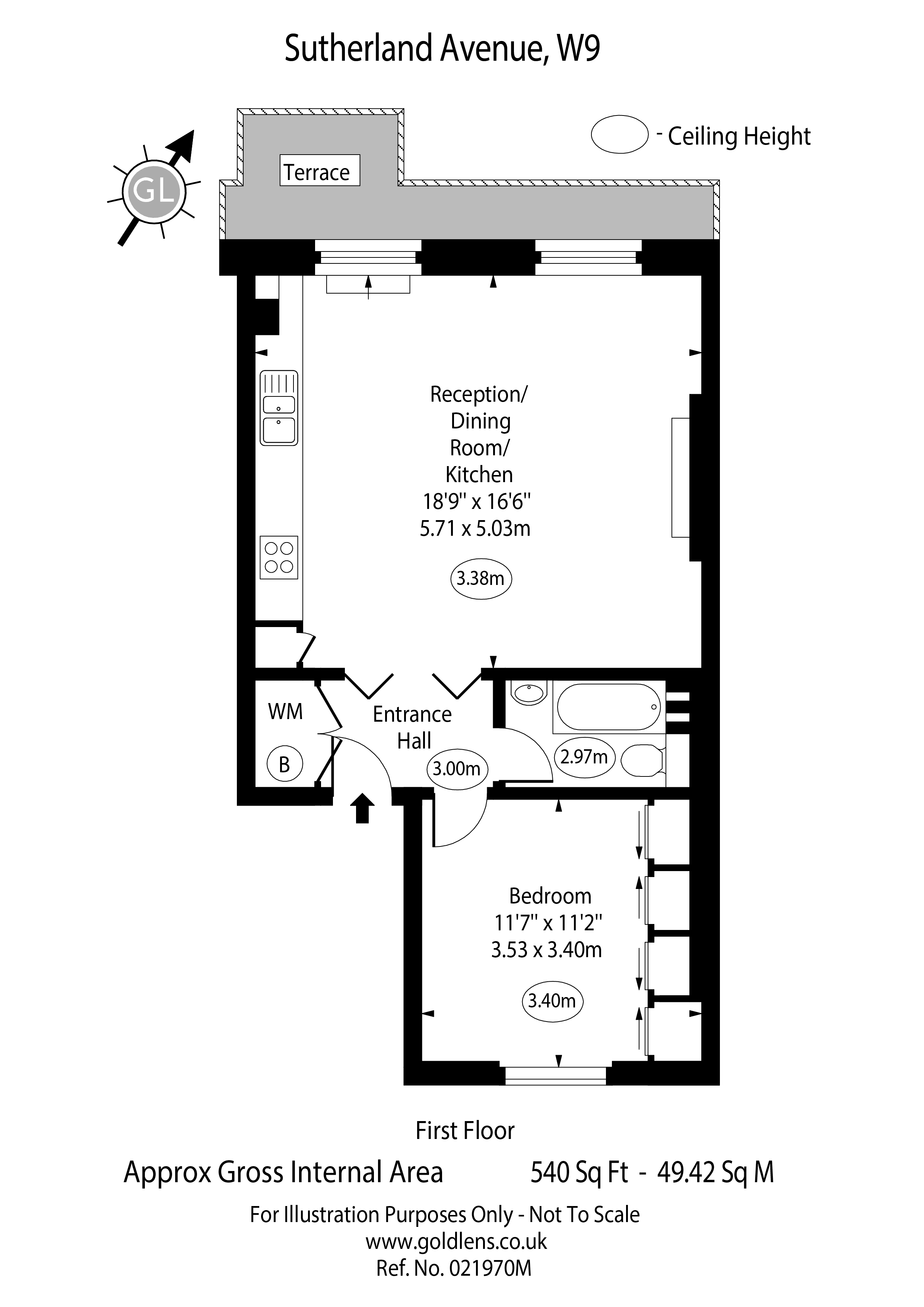 Sutherland Avenue, London W9, 1 bedroom flat for sale - 66100163 ...