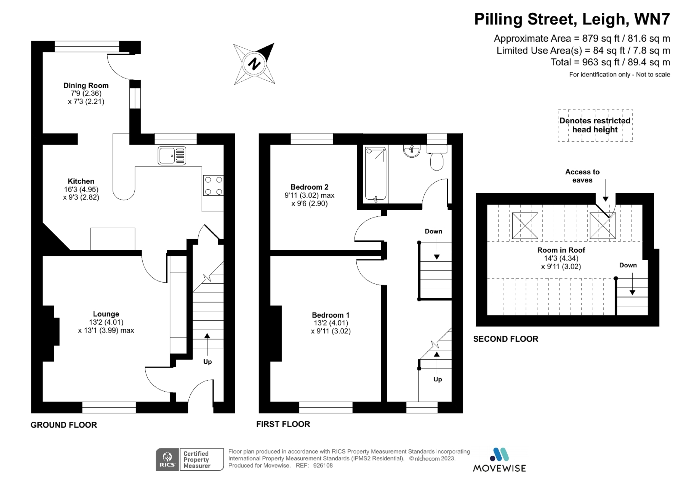 Pilling Street, Leigh, Greater Manchester. WN7, 2 bedroom terraced ...
