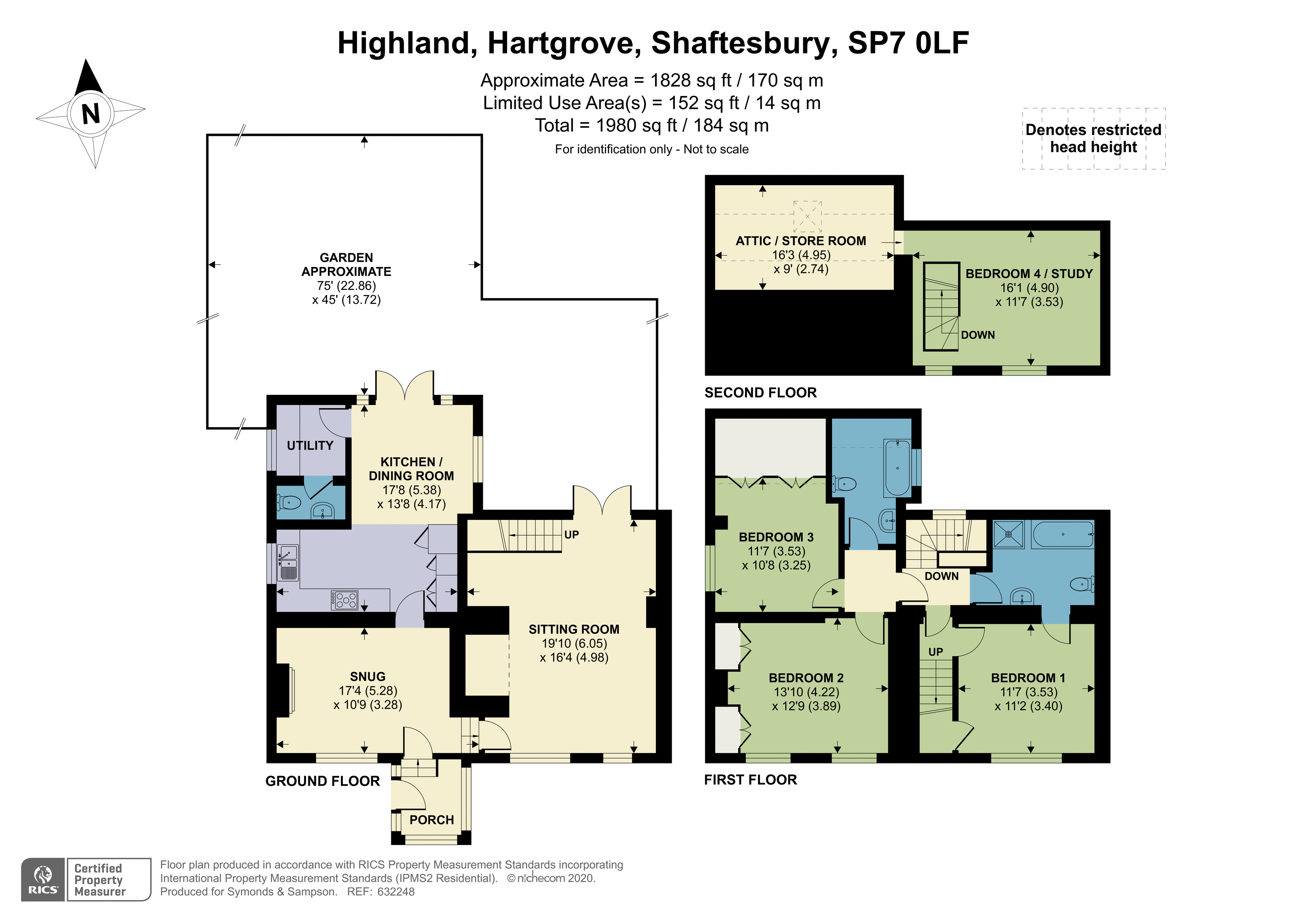 4 bed semi-detached house for sale in Hartgrove, Shaftesbury, Dorset ...