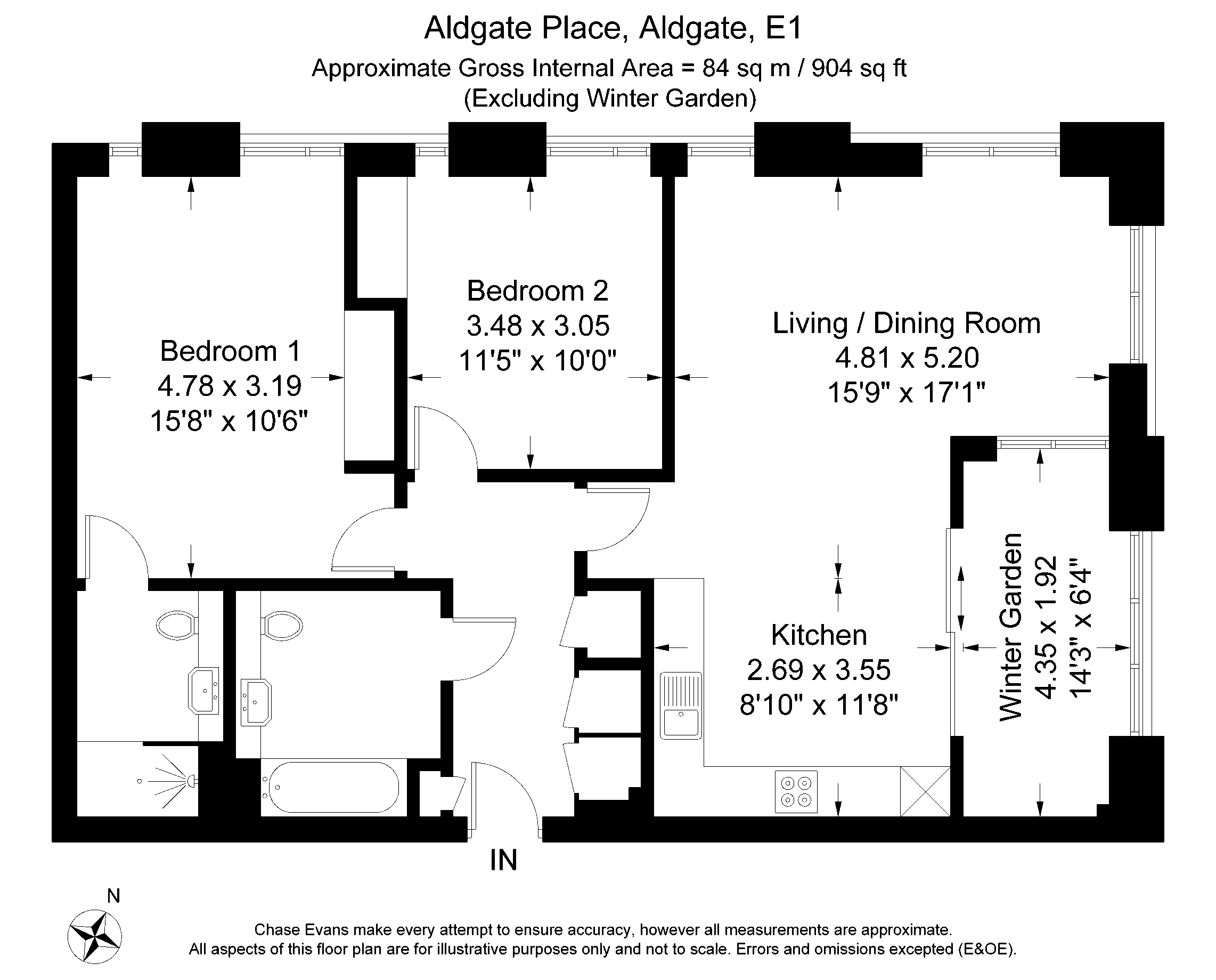 Wiverton Tower, Aldgate Place, Aldgate E1, 2 bedroom flat to rent - 61733501 | PrimeLocation