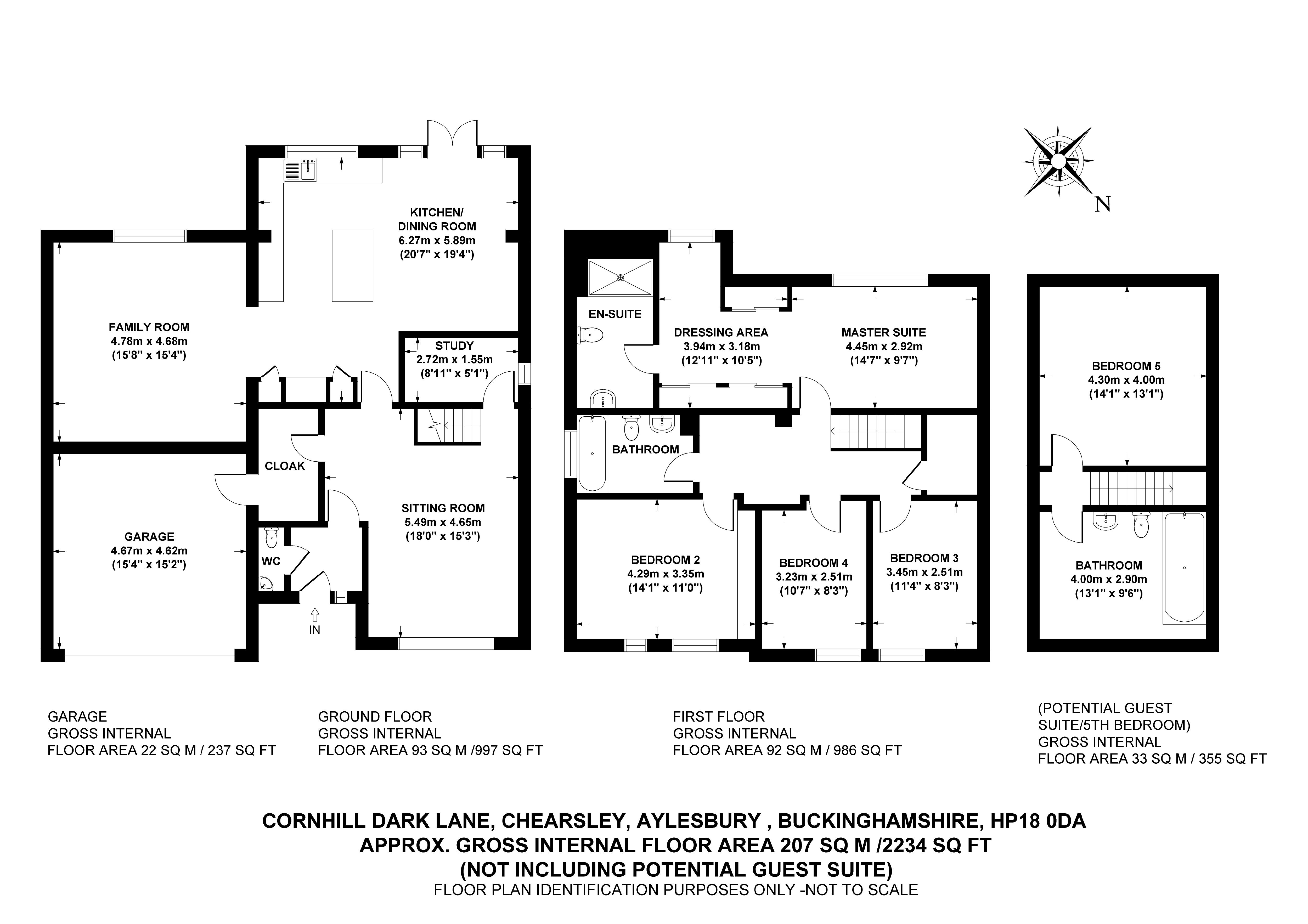 4 bed detached house for sale in Dark Lane, Chearsley, Aylesbury HP18 ...