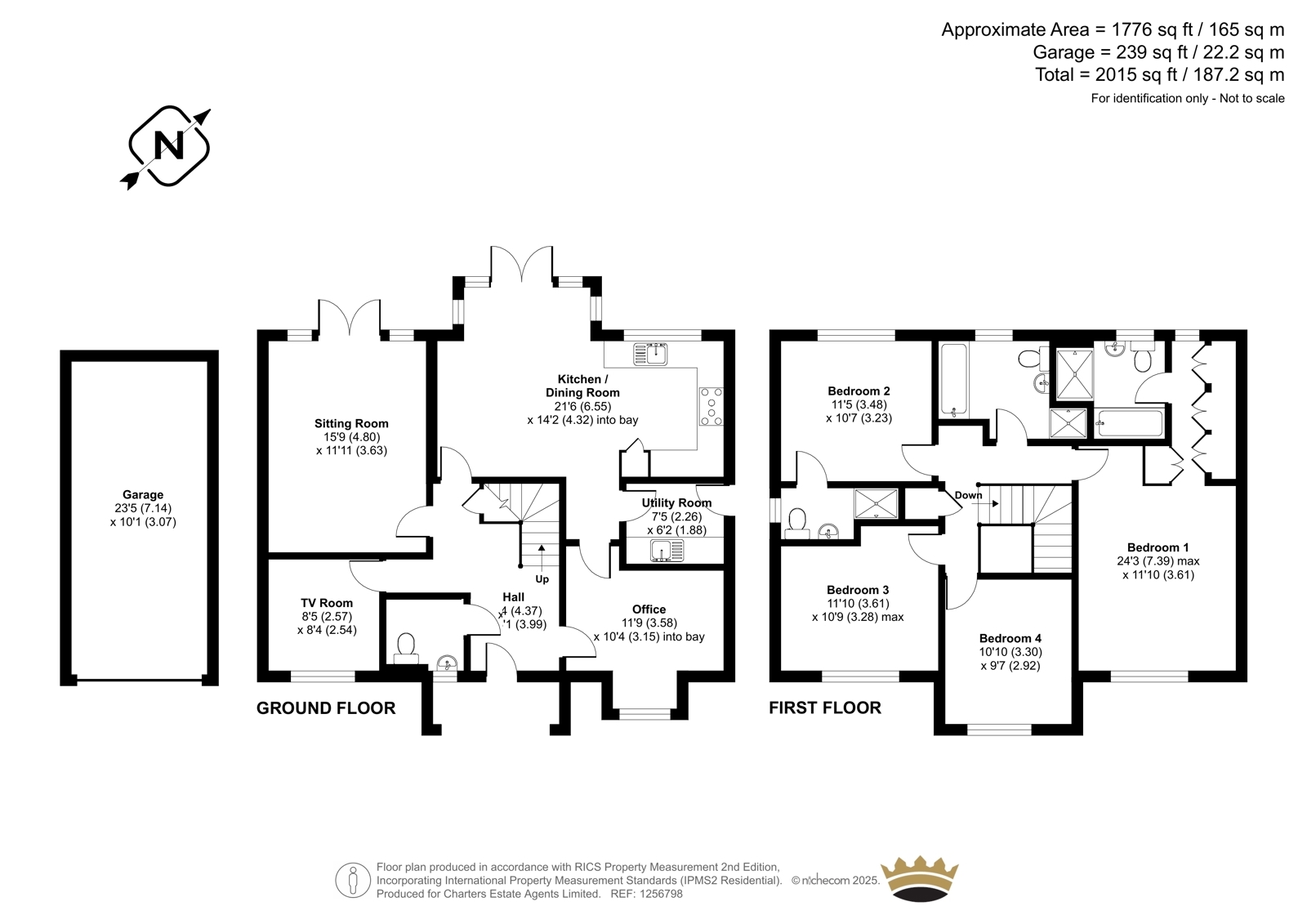 Oxney Way, Bordon, Hampshire GU35, 4 bedroom detached house for sale ...