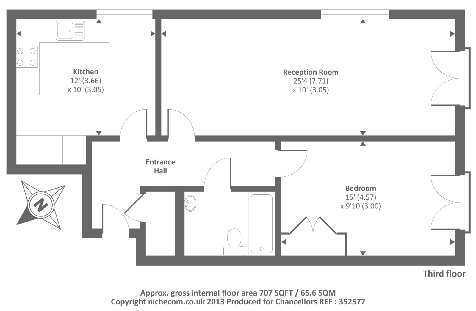 Garden Road, Richmond TW9, 1 bedroom flat to rent - 44535763 ...