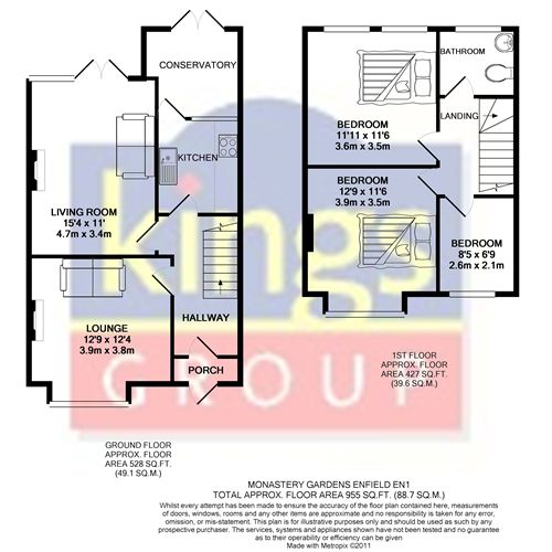 Free property report 9, Monastery Gardens, Enfield, EN2 0AD - Chimnie