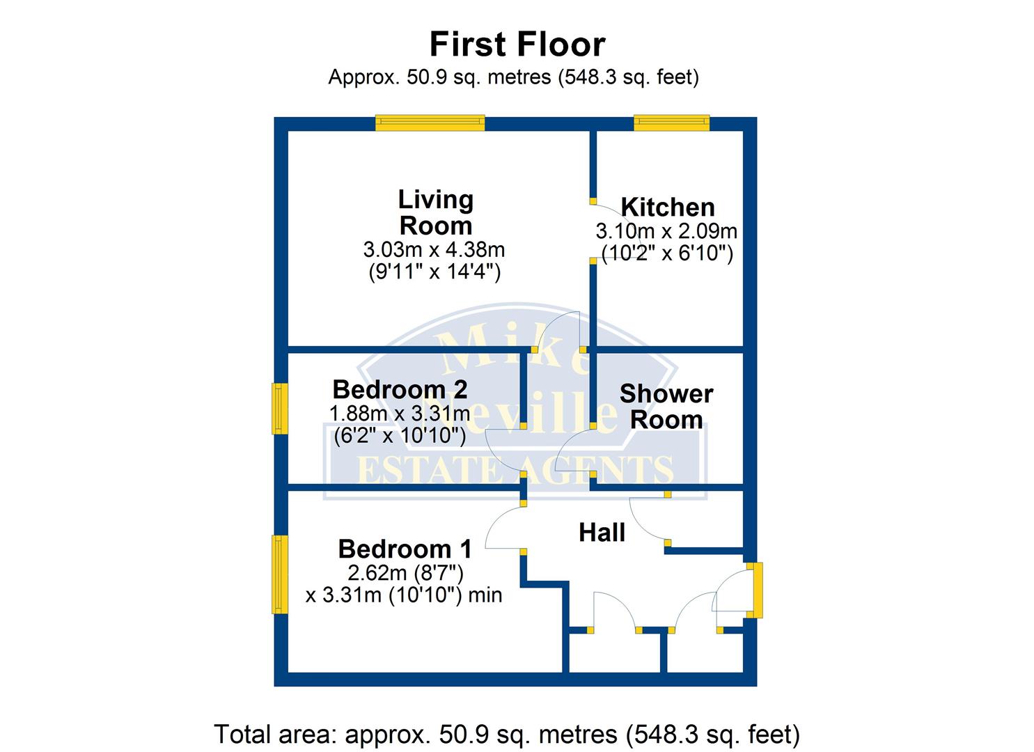Barwick House, Duck Street, Rushden NN10, 2 bedroom flat for sale ...