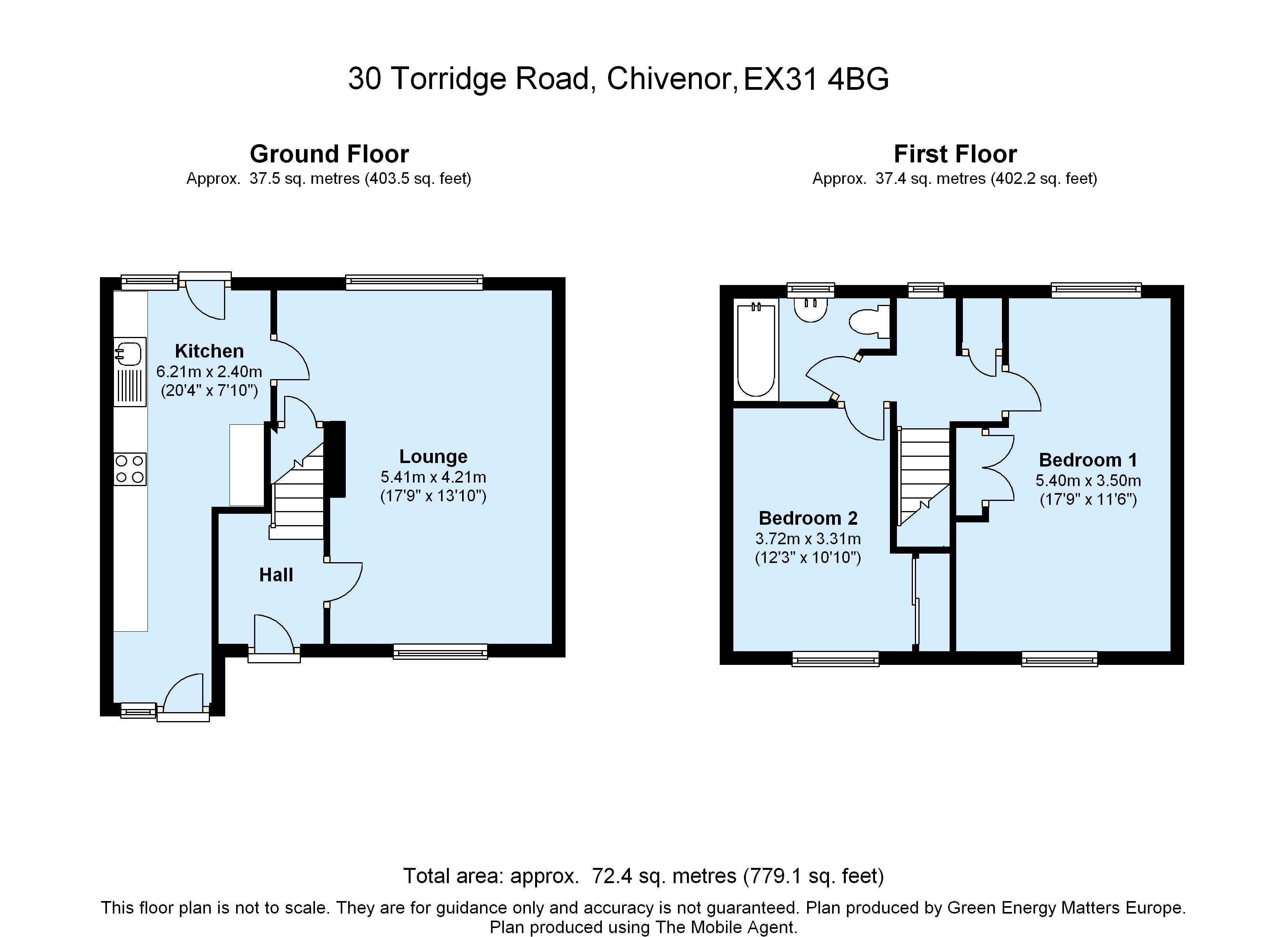 Torridge Road, Chivenor EX31, 2 bedroom terraced house to rent ...
