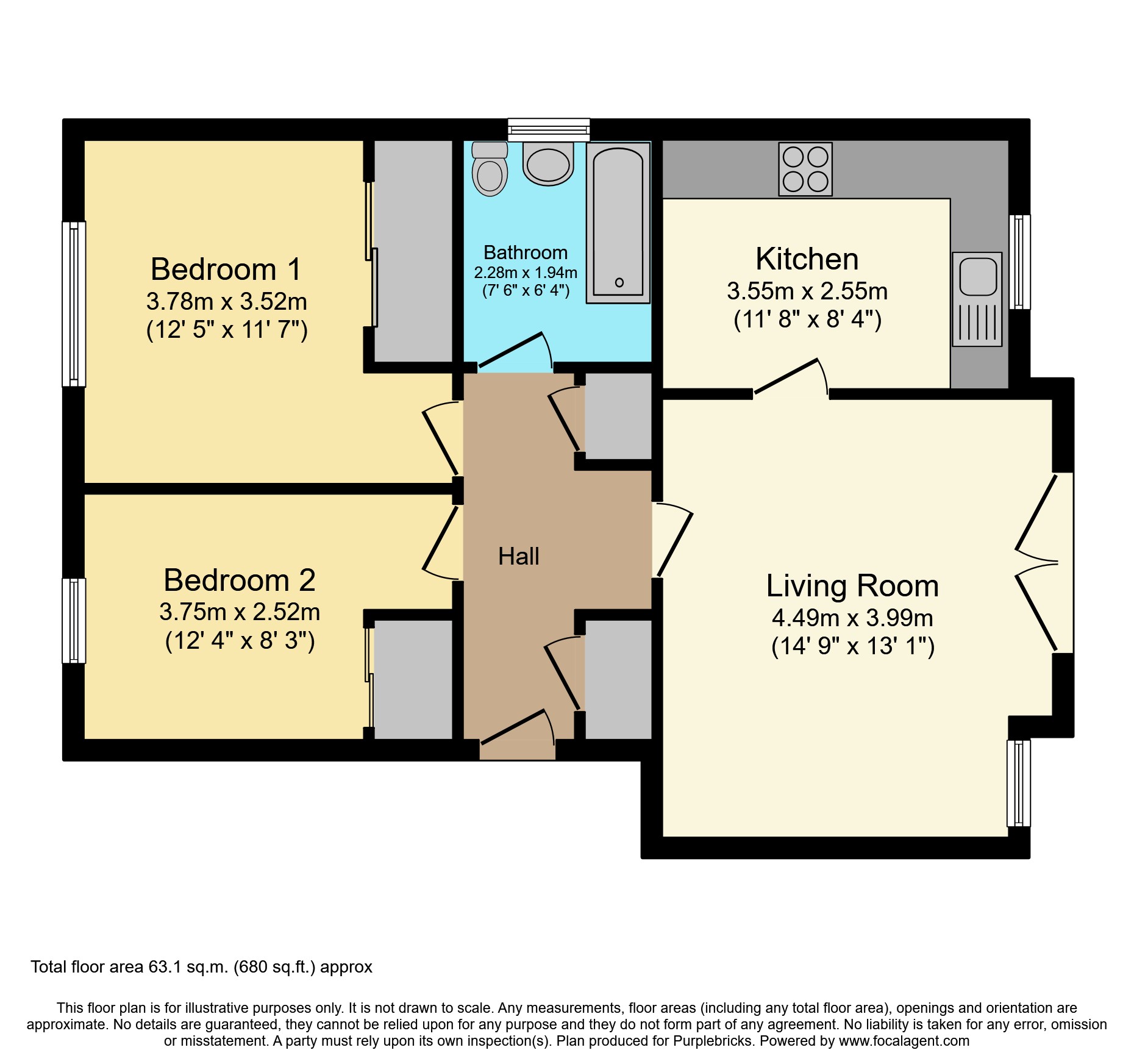Kildare Place, Newmains ML2, 2 bedroom flat for sale - 64130519 ...