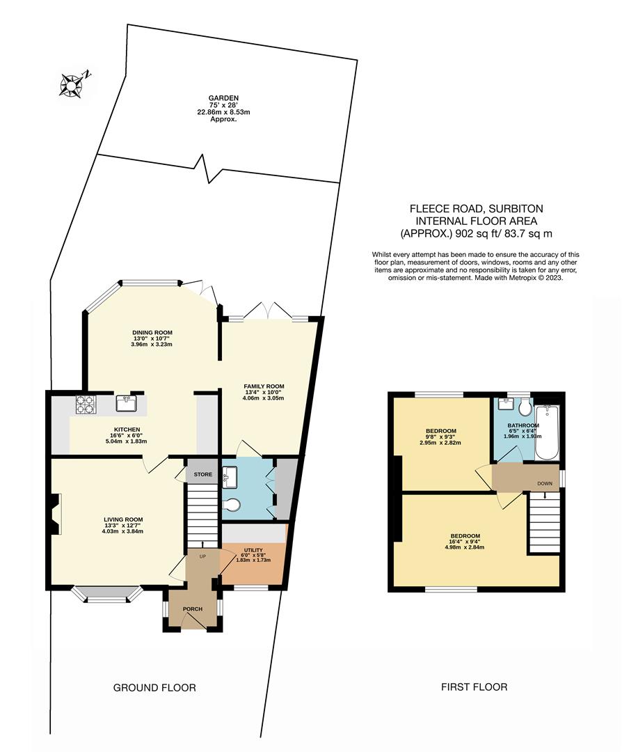 Fleece Road, Long Ditton, Surbiton KT6, 2 bedroom end terrace house for ...