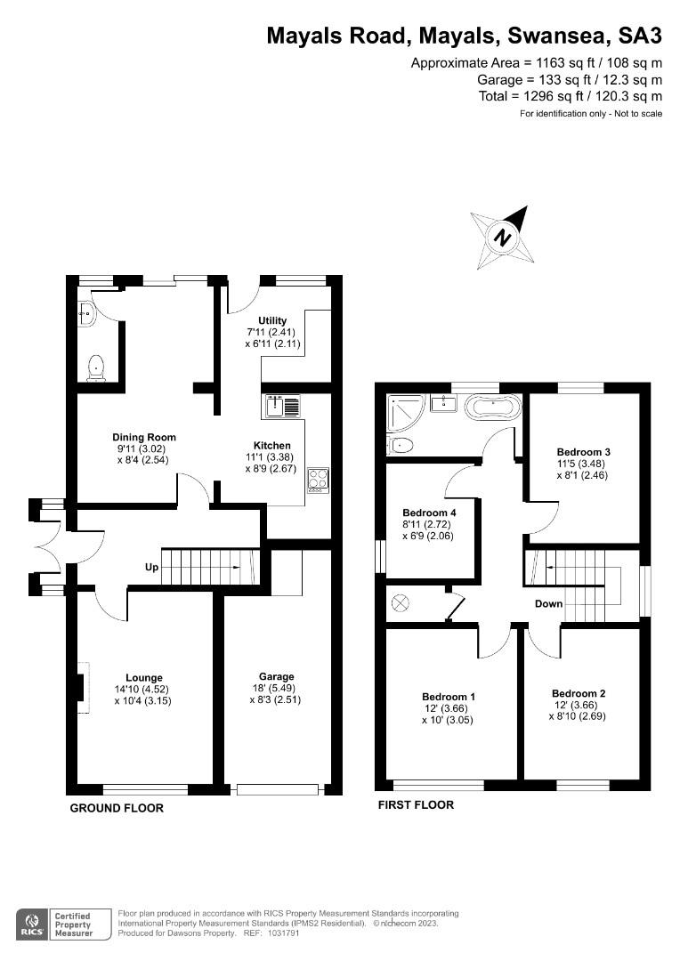 Mayals Road, Mayals, Swansea SA3, 4 bedroom detached house for sale ...