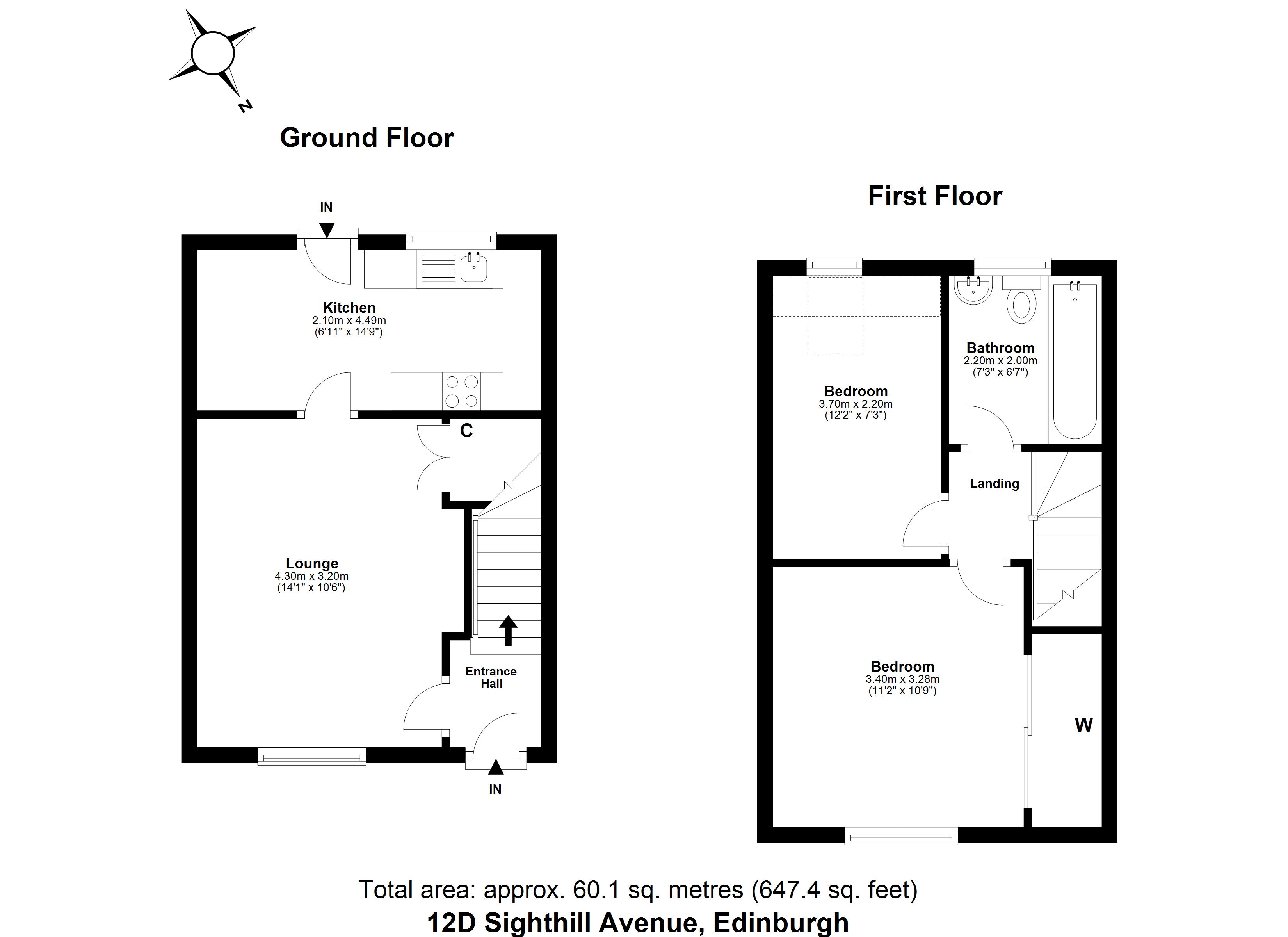 Sighthill Avenue Edinburgh Eh11 2 Bedroom End Terrace House For Sale
