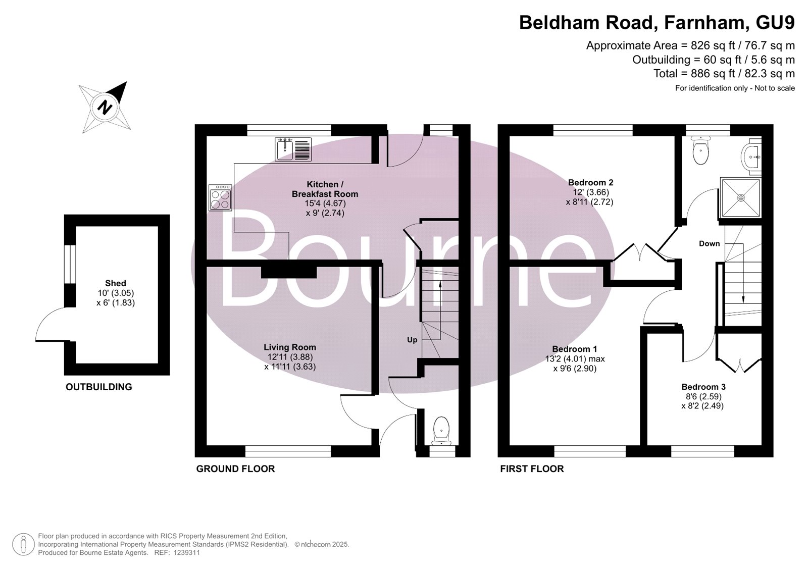 Beldham Road, Farnham, Surrey GU9, 3 bedroom terraced house for sale ...