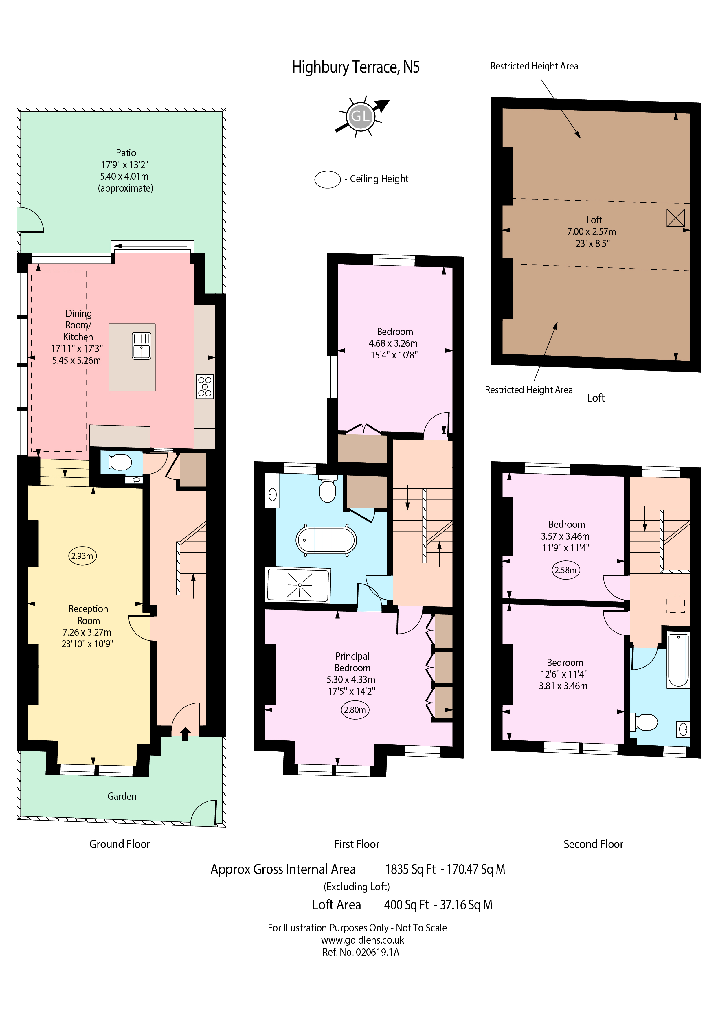 Highbury Terrace, London N5, 4 bedroom end terrace house for sale ...