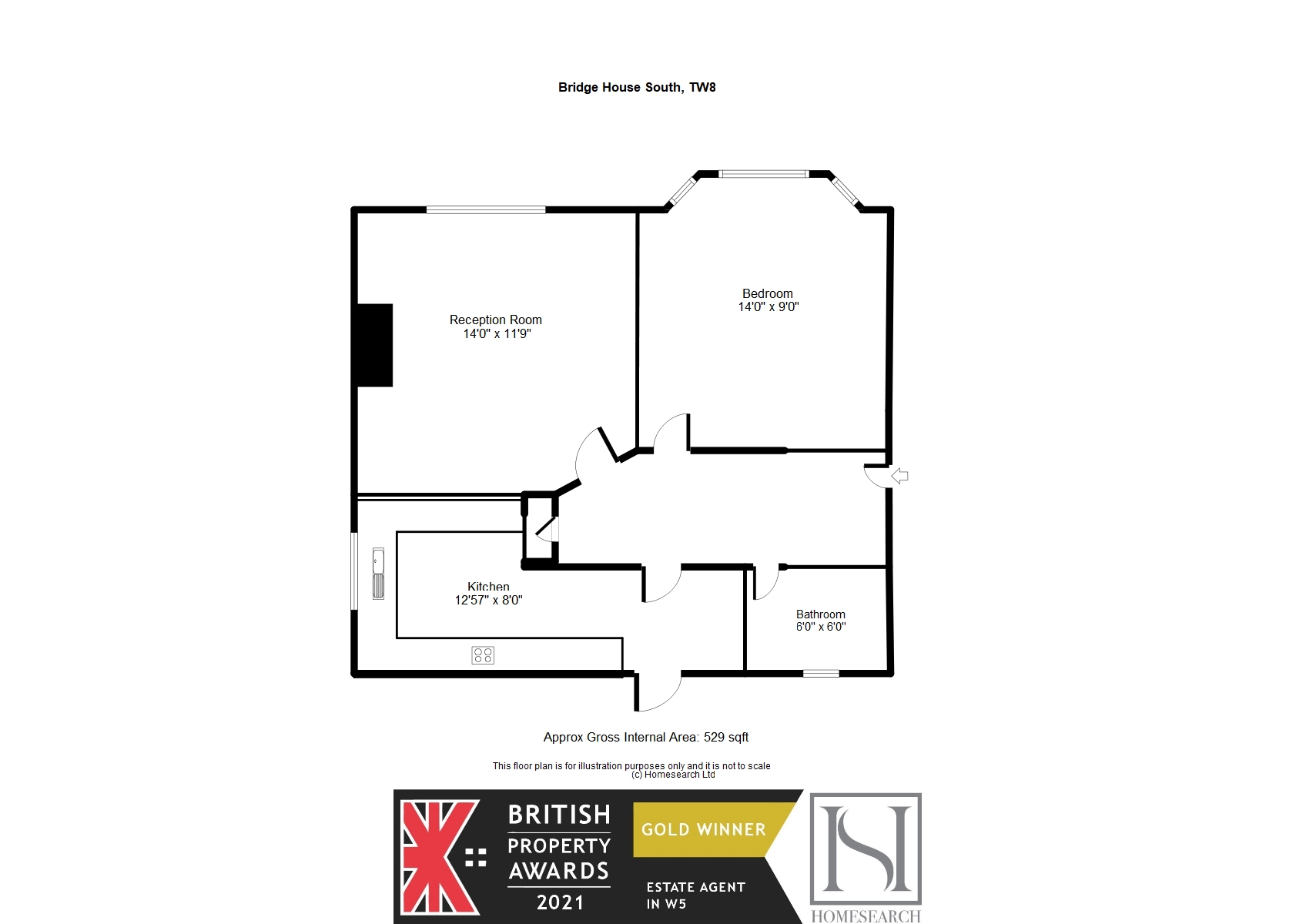 Boston Manor Road, Brentford TW8, 1 bedroom flat for sale - 64460247 ...