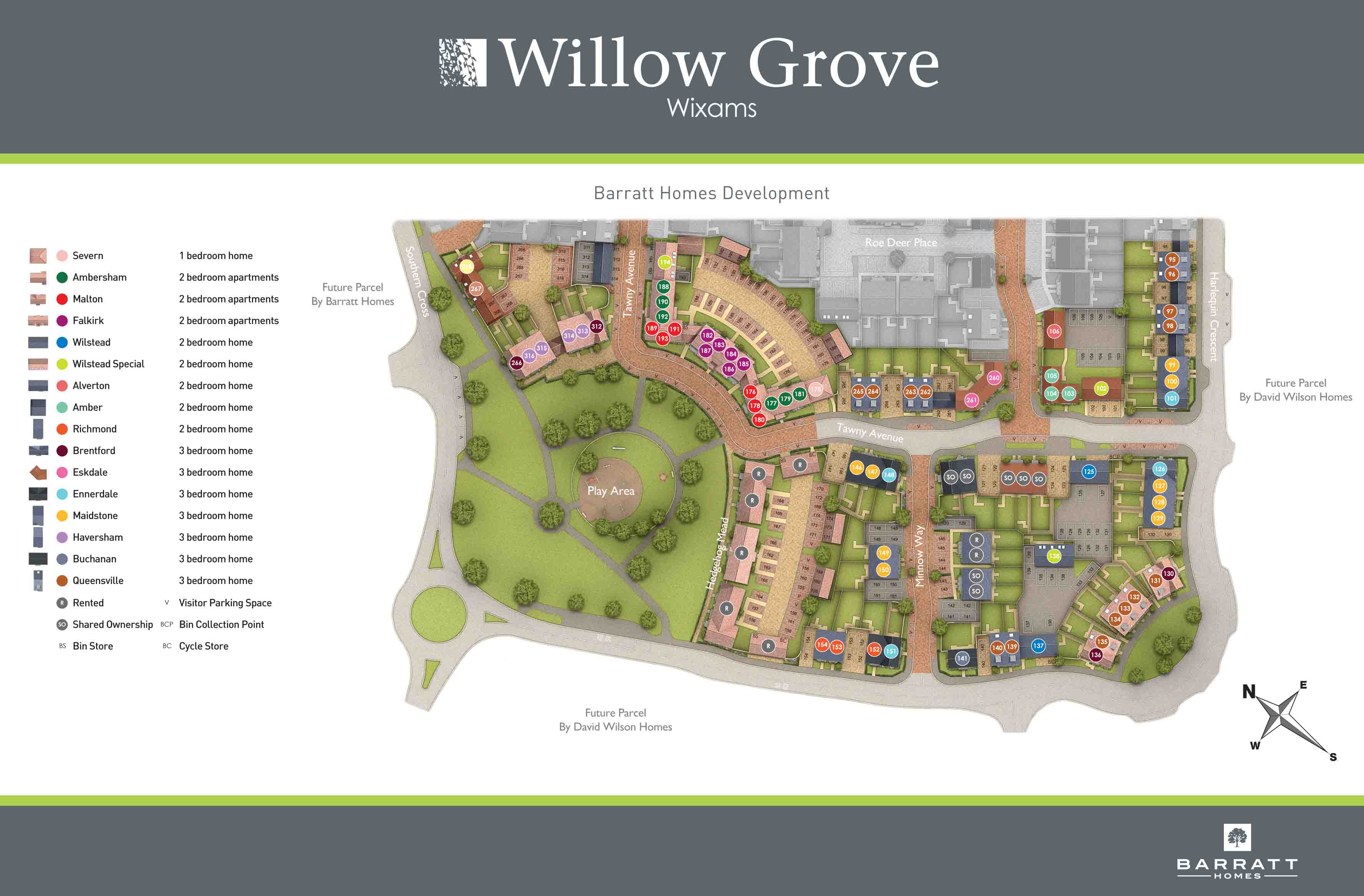 New home, 2 bed detached house for sale in "Wilstead" at Southern Cross ...