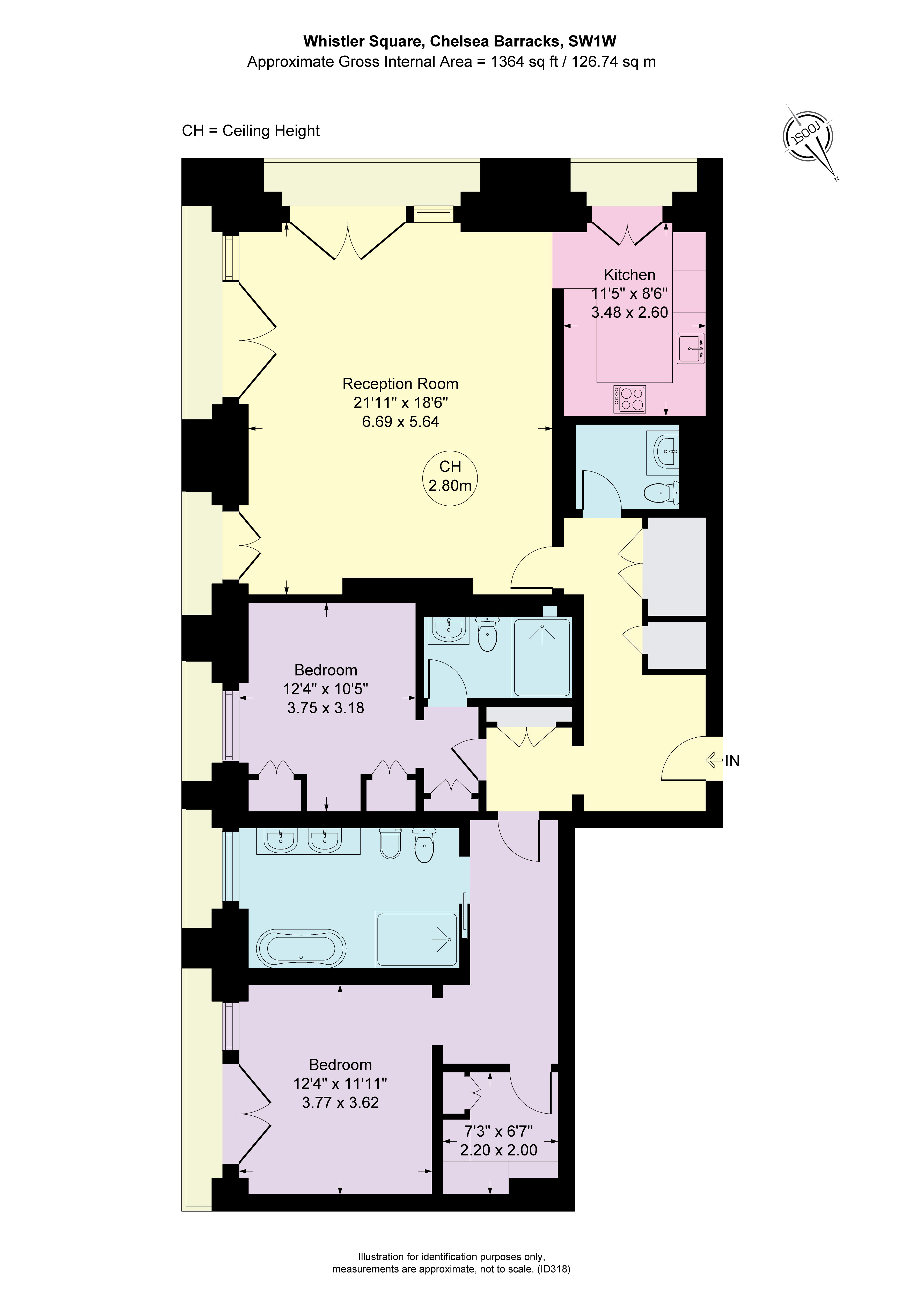 Whistler Square, Chelsea Barracks, Belgravia, London SW1W, 2 bedroom ...