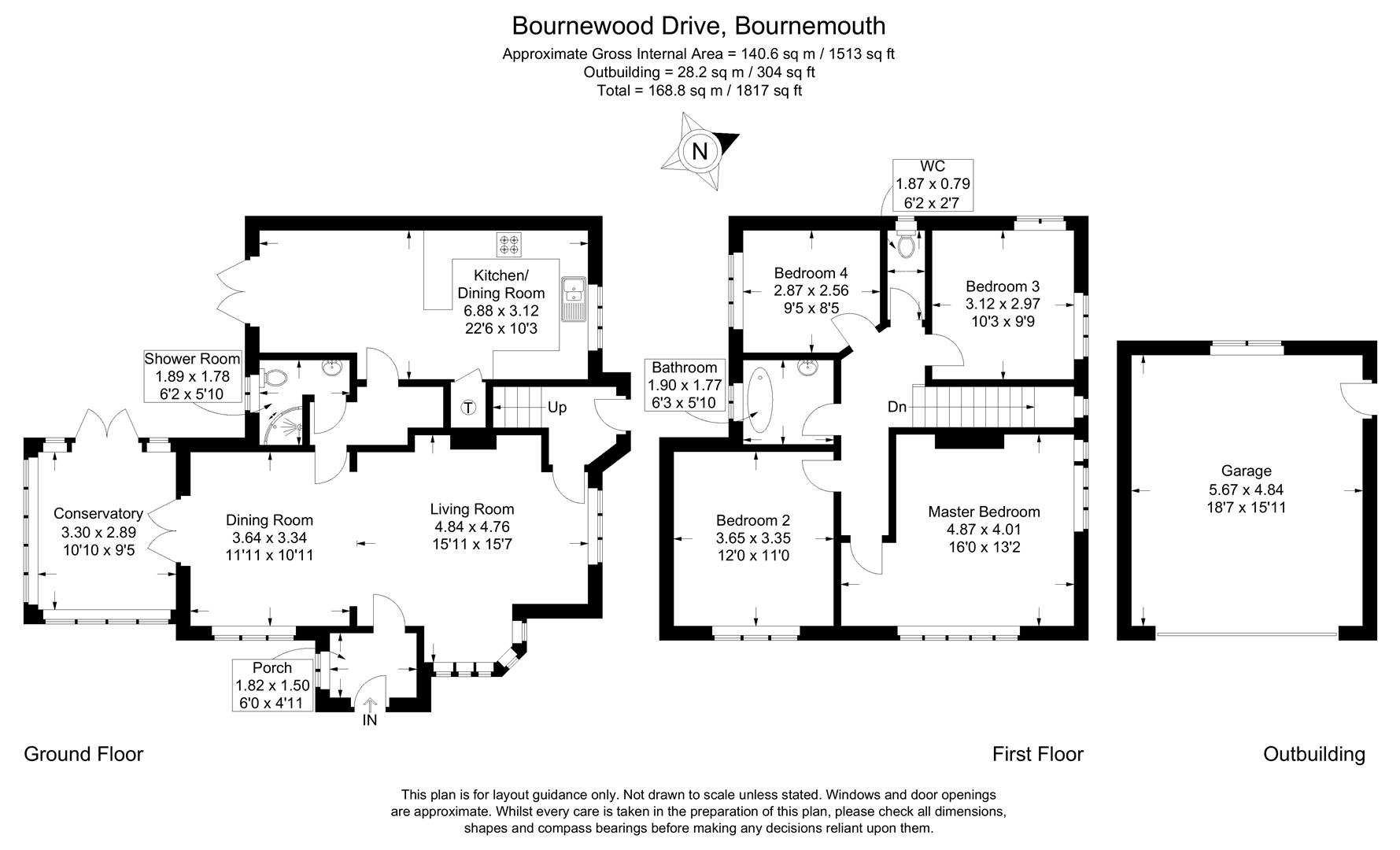 Bournewood Drive, Westbourne, Bournemouth BH4, 4 bedroom detached house ...