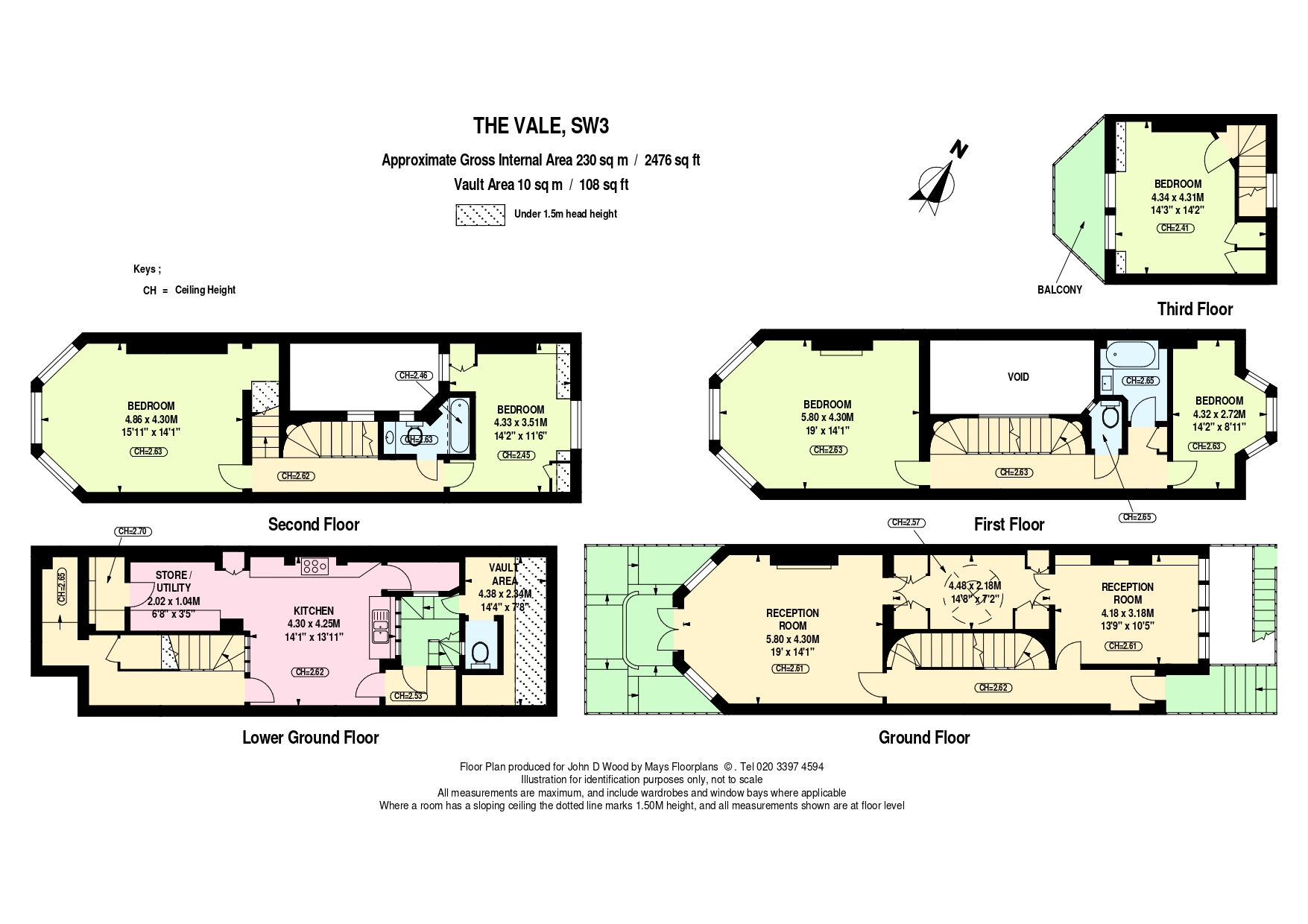 The Vale, Chelsea, London SW3, 5 bedroom terraced house for sale ...