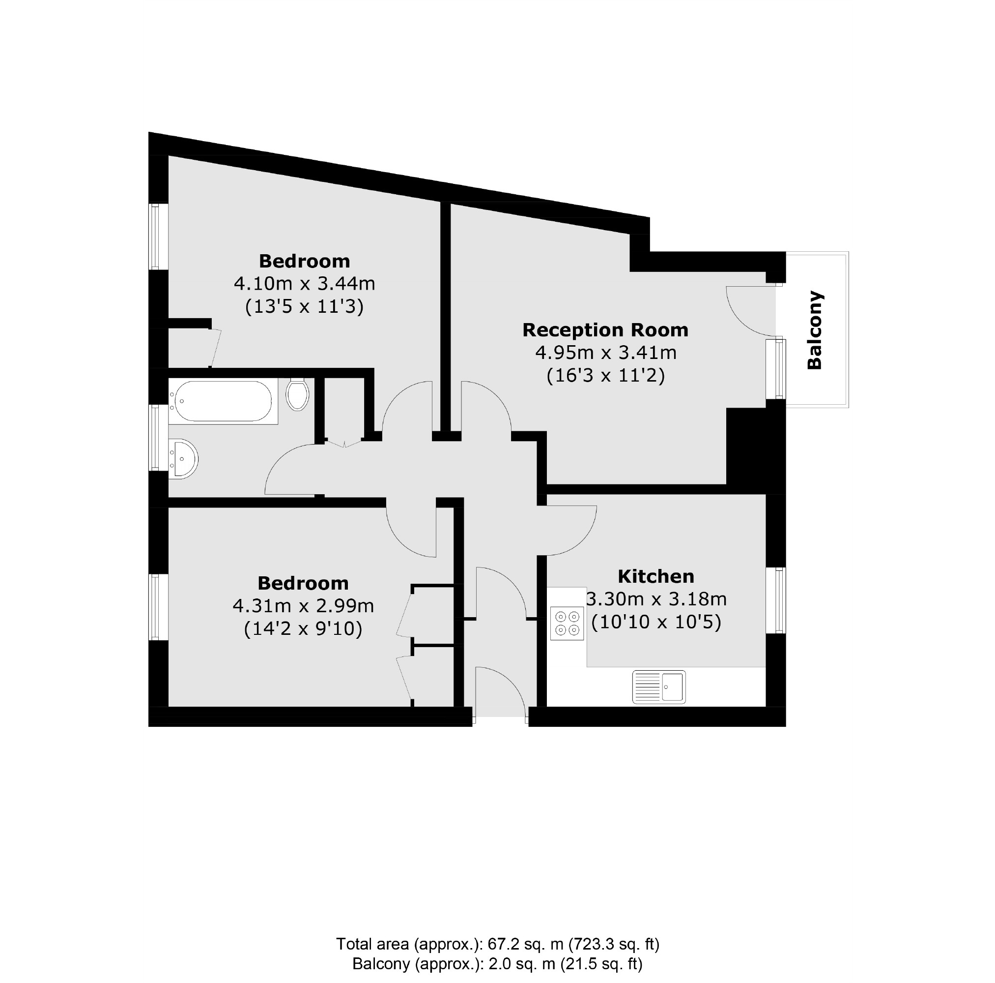 Church Road, London NW10, 2 bedroom flat for sale - 64947880 ...