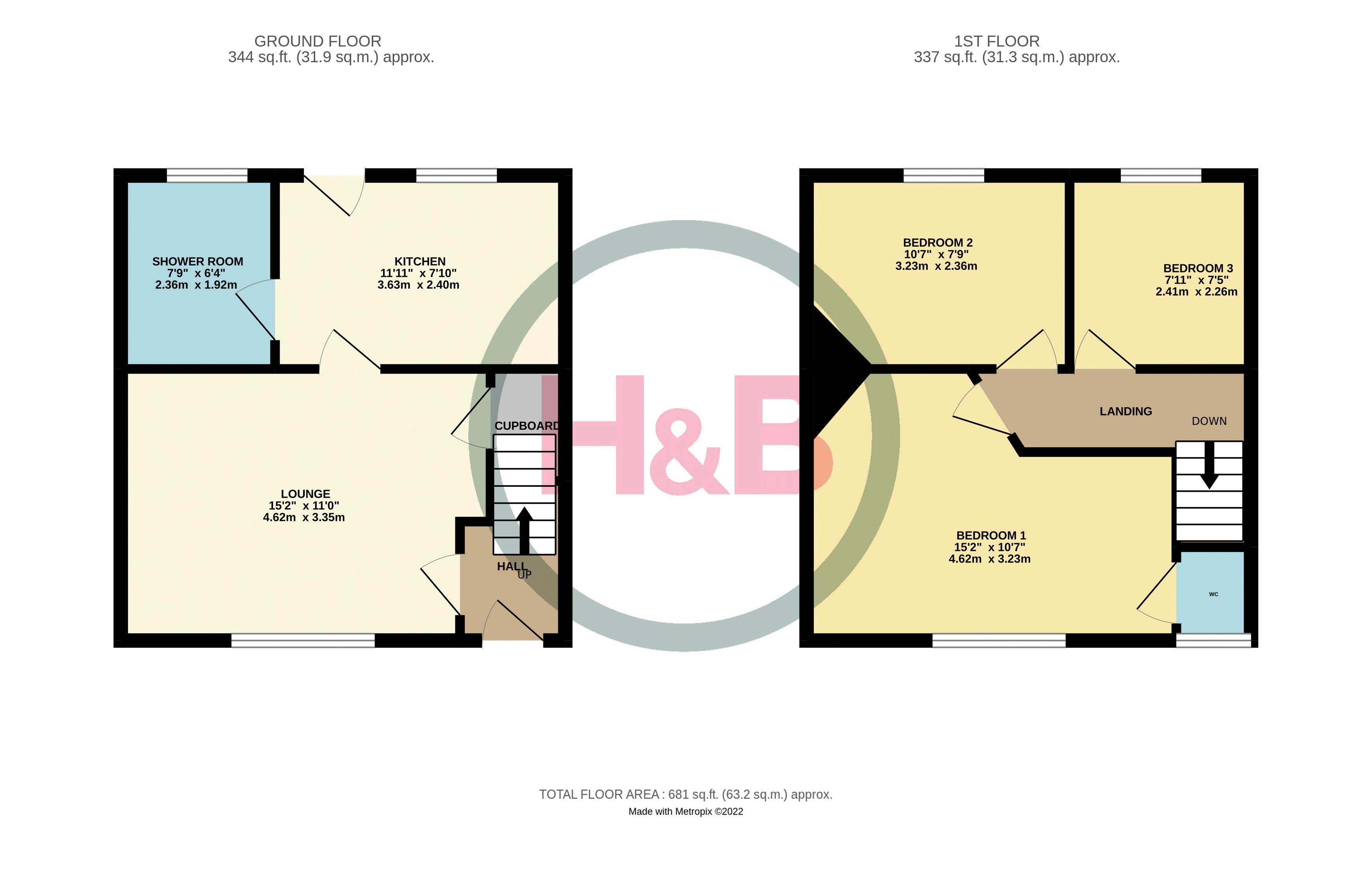Burnside Terrace, Hobbs Cross Road, Harlow CM17, 3 bedroom semi ...