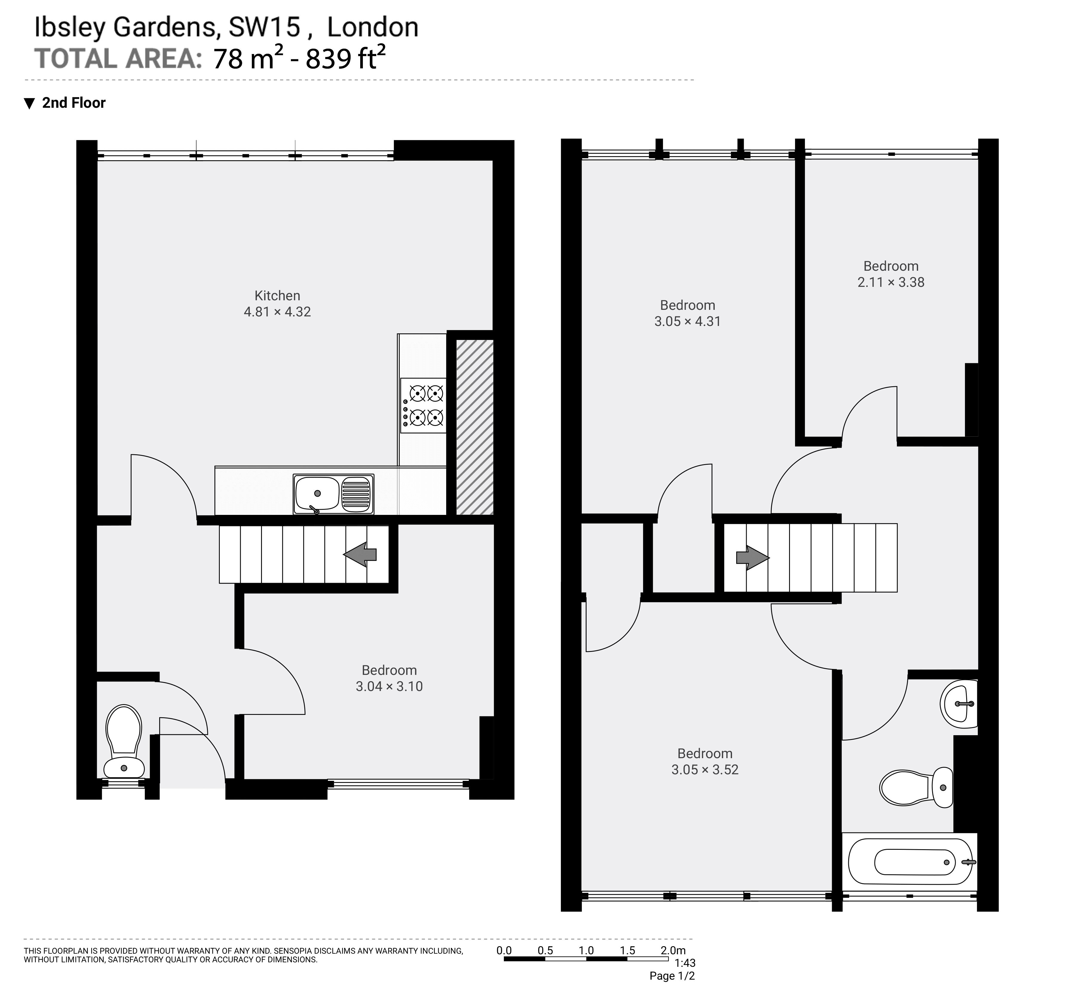 Ibsley Gardens, London SW15, 4 bedroom flat to rent - 64620776 ...