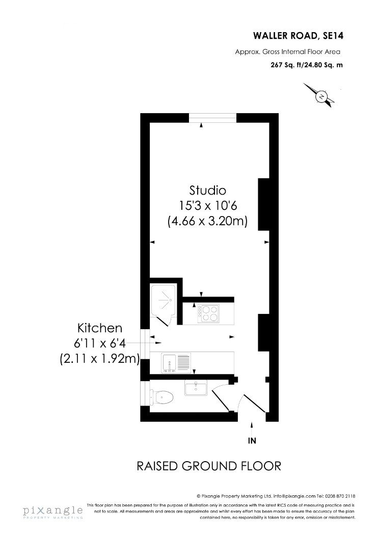 Waller Road, London SE14, 1 bedroom flat to rent - 69844555 | PrimeLocation