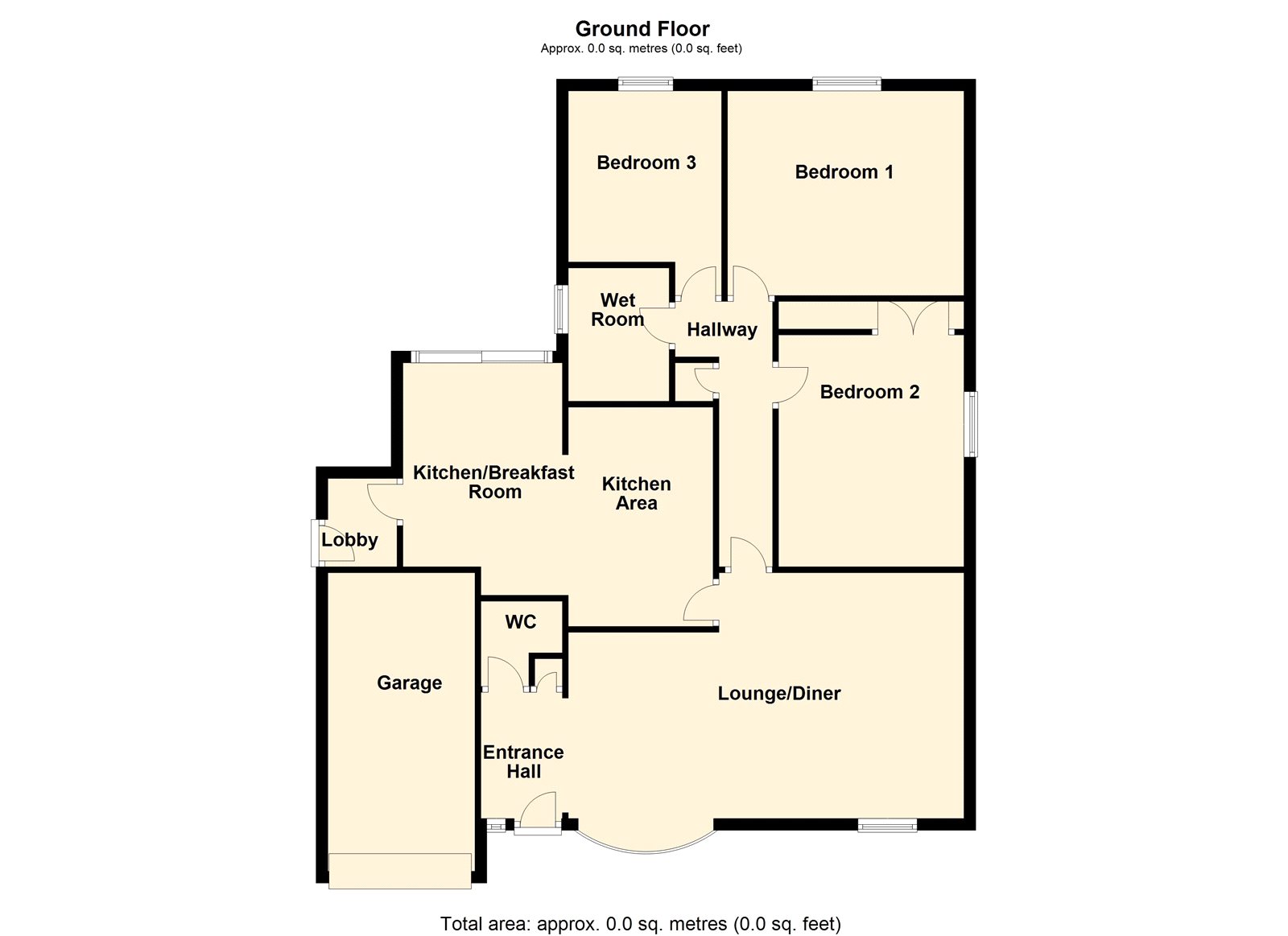 Mill Lane, Skellow, Doncaster, South Yorkshire DN6, 3 bedroom bungalow ...