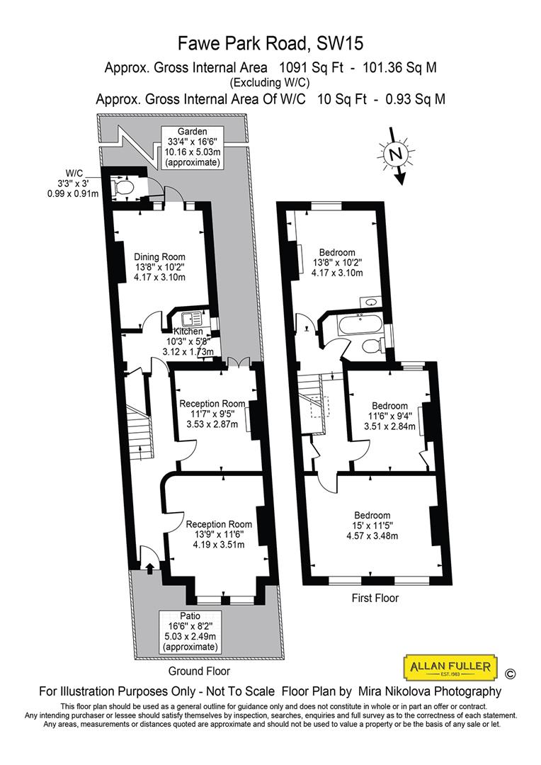 Fawe Park Road, London SW15, 3 bedroom terraced house for sale ...
