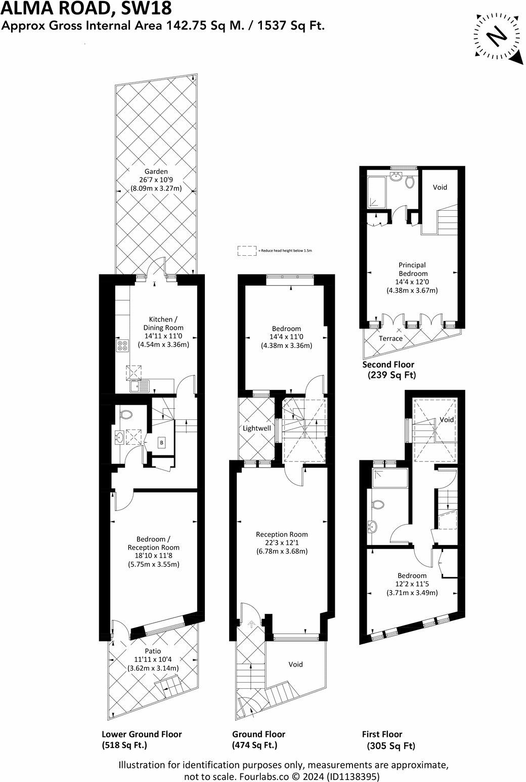 Alma Road, London SW18, 4 bedroom terraced house for sale - 69727501 ...
