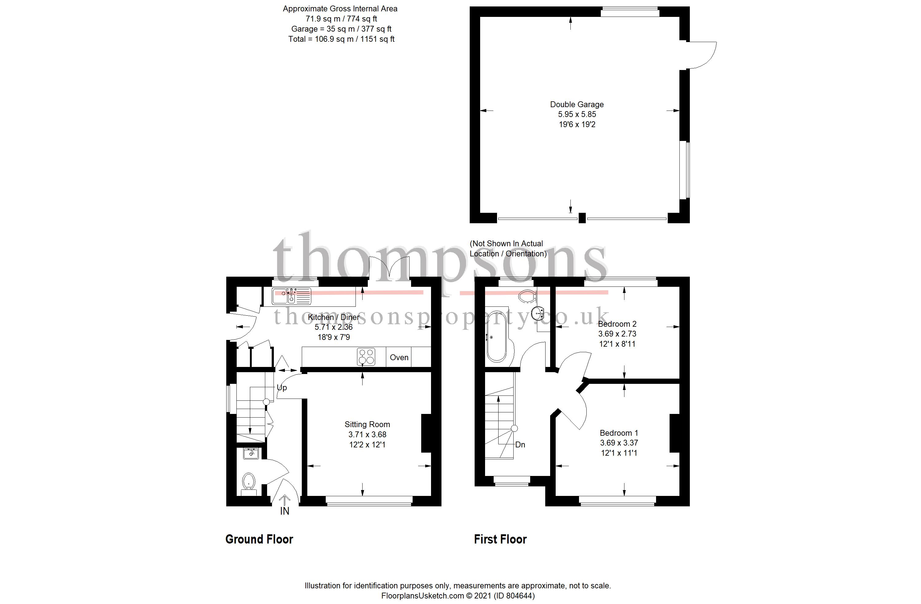 Woodhaw, Egham, Staines TW20, 2 bedroom semi-detached house for sale ...