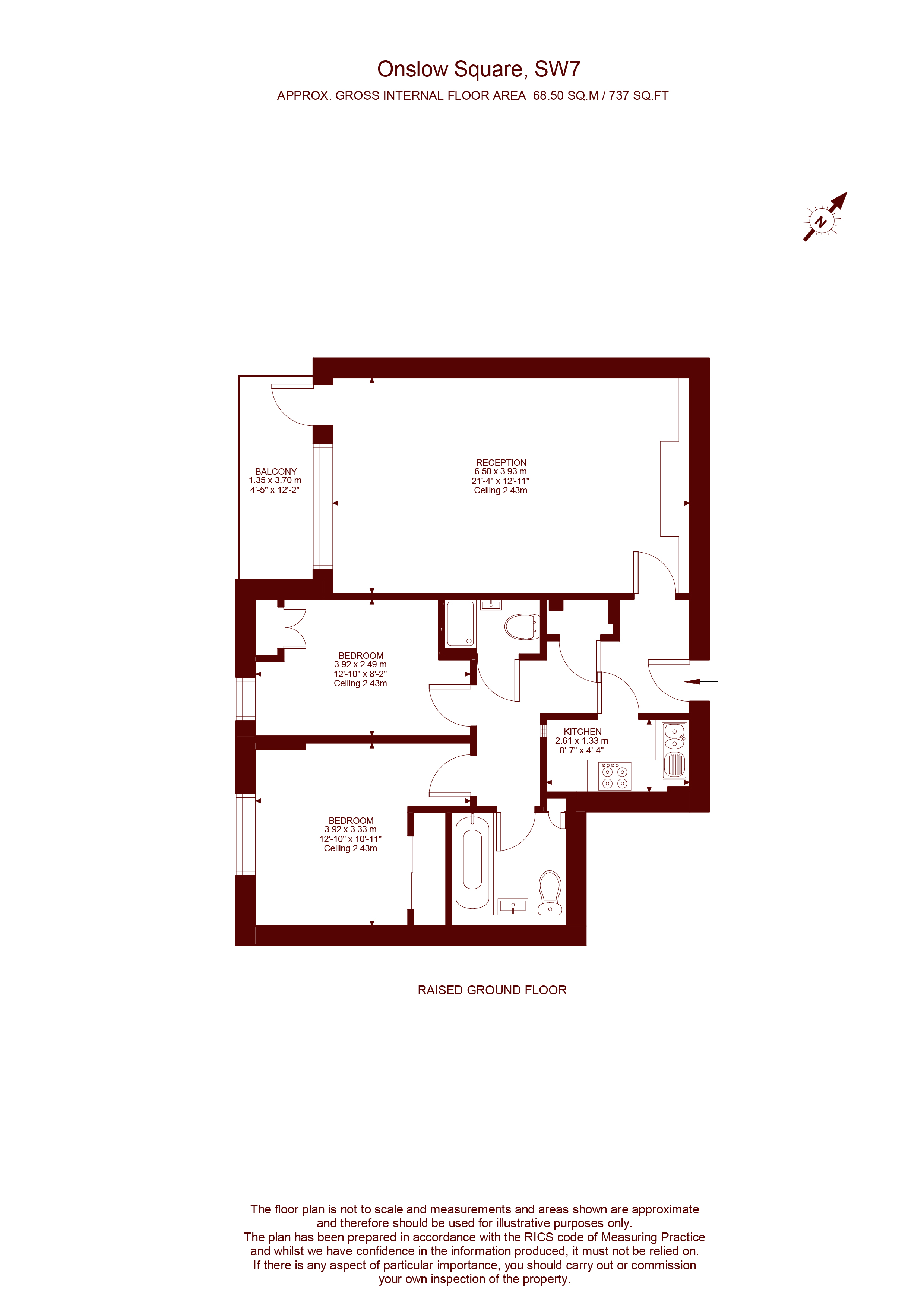 Onslow Square, London SW7, 2 bedroom flat for sale - 60698577 ...