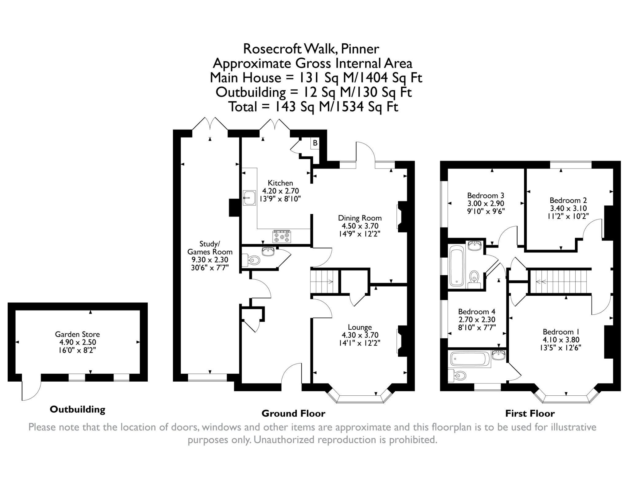 Free property report 14, Rosecroft Walk, Pinner, HA5 1LL - Chimnie