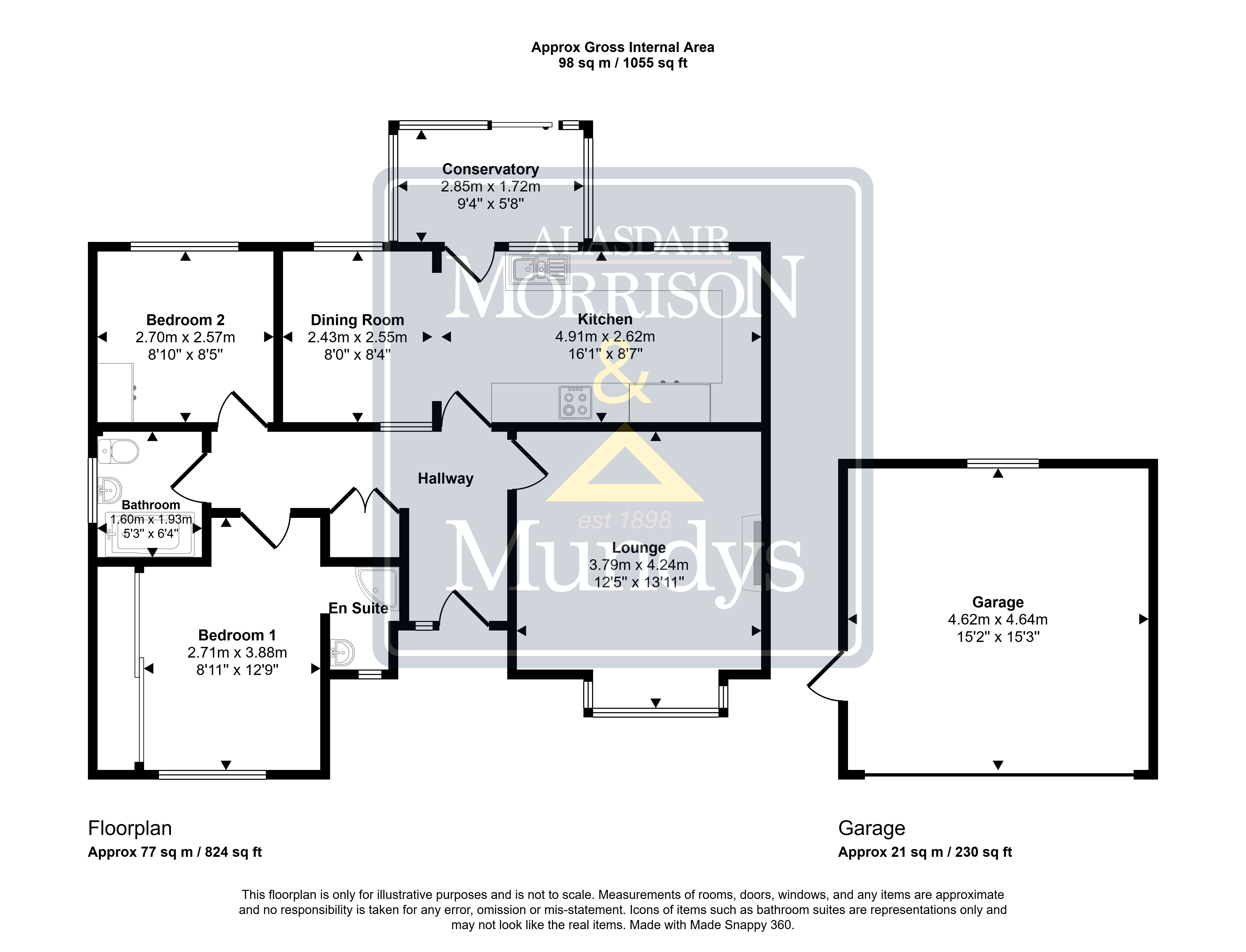 London Road, Balderton, Newark NG24, 2 bedroom detached bungalow for ...
