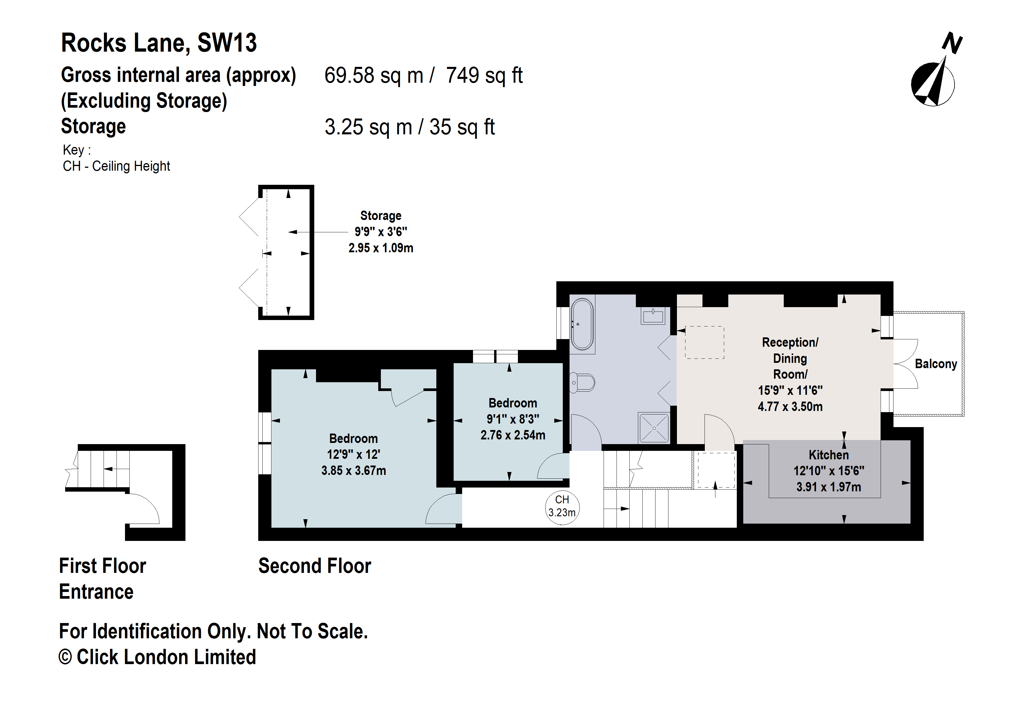 Rocks Lane, Barnes, London SW13, 2 bedroom maisonette for sale ...
